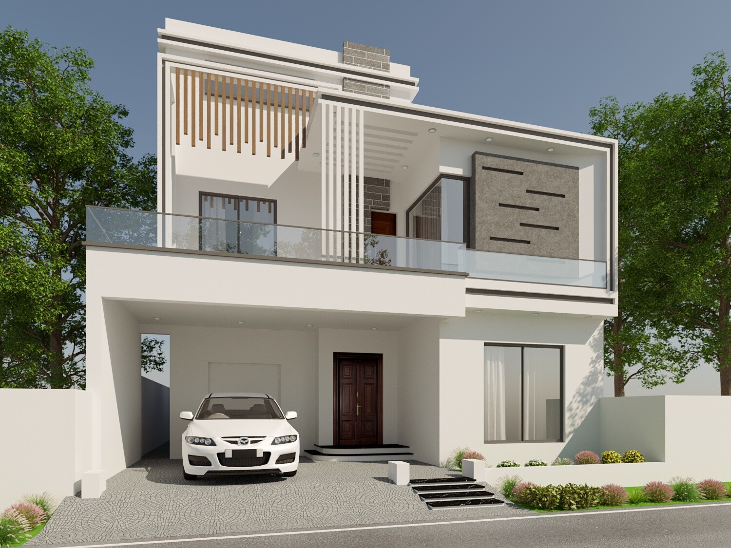 ArtStation - Day View Modern house