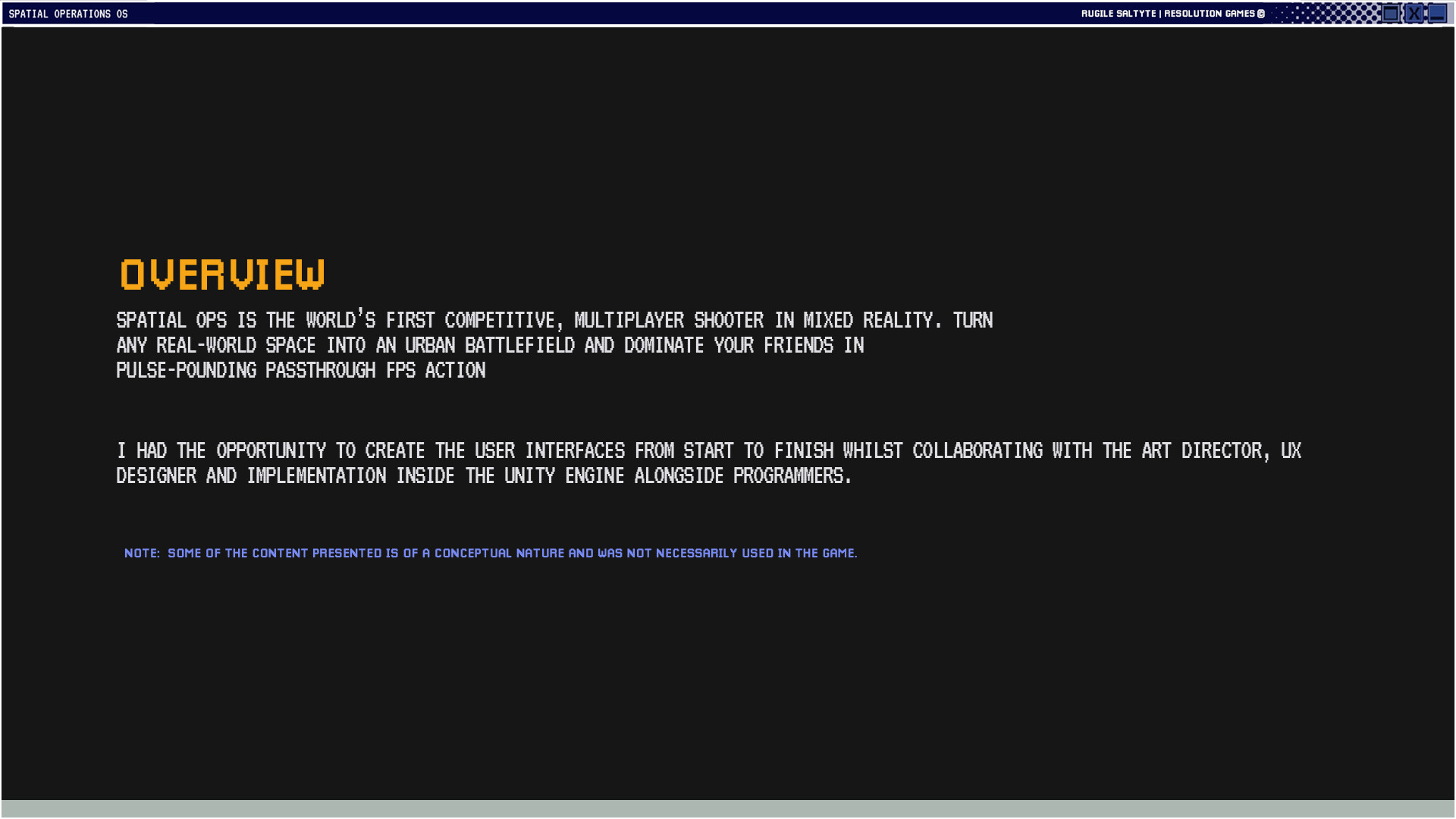 Rugile Saltyte - Spatial Ops UI/UX VR Game User Interface Design