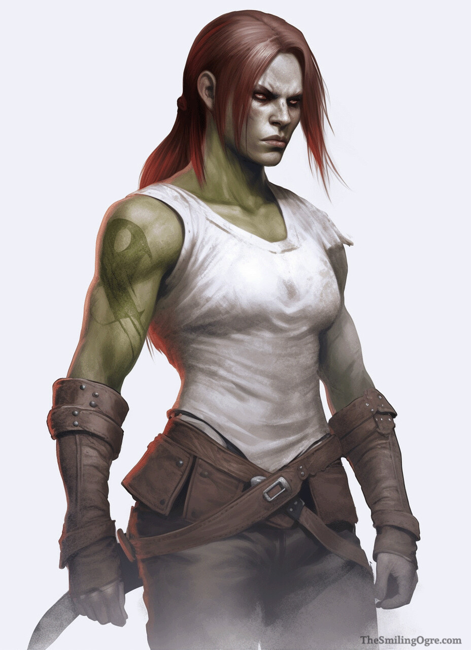 The Smiling Ogre (微笑的食人魔) - AI Half-Orc 1