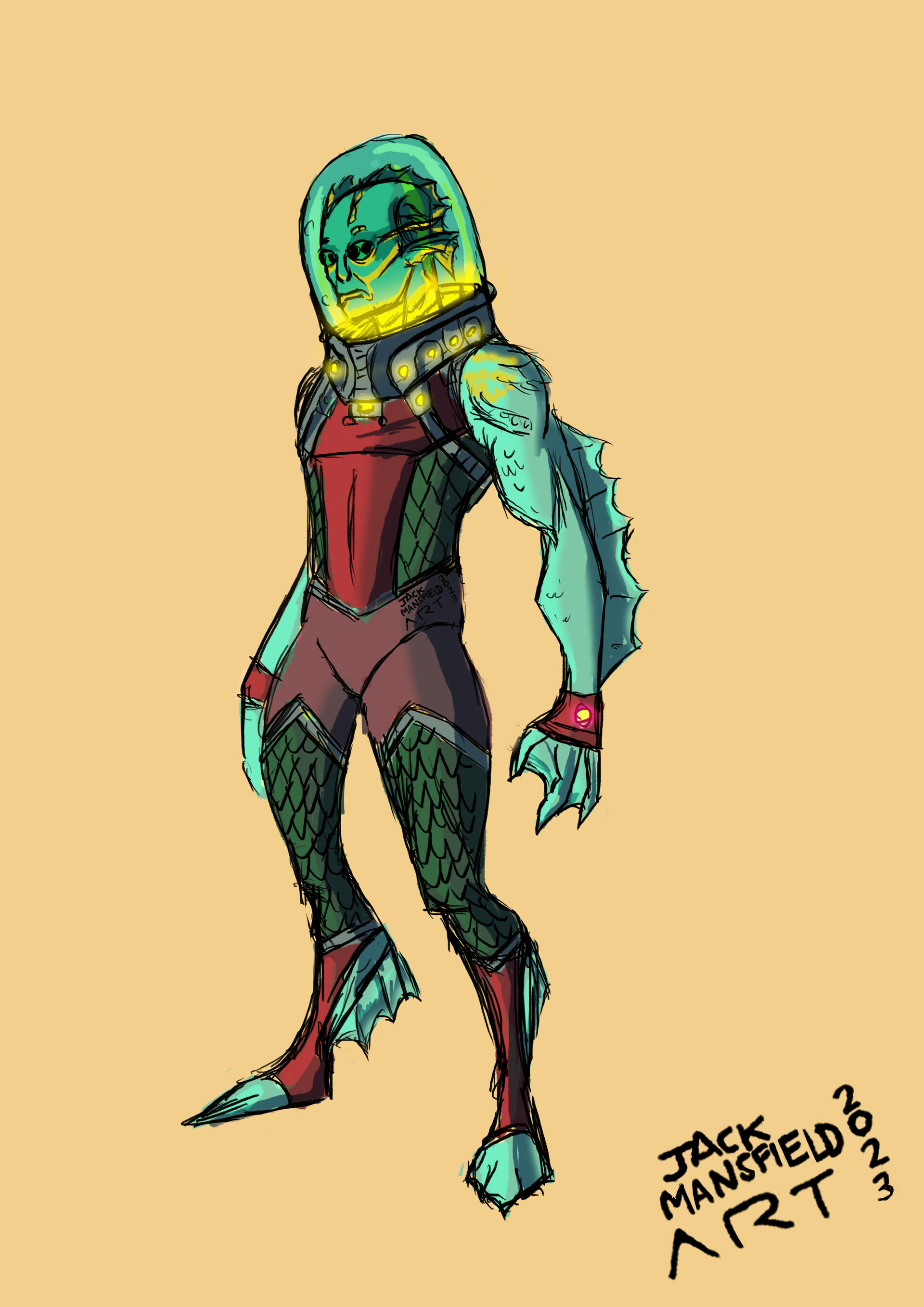 ArtStation - Fish alien