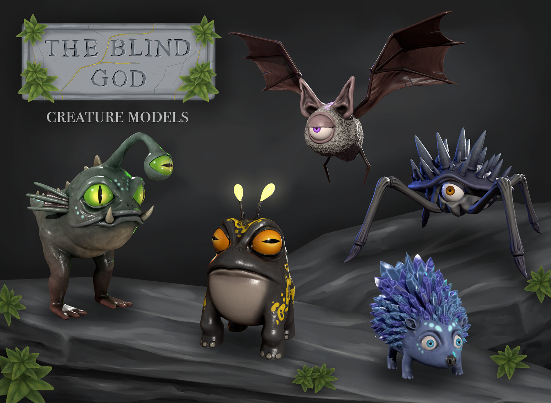 Paige Wilkie - The Blind God - Creature Models [Honours Project]