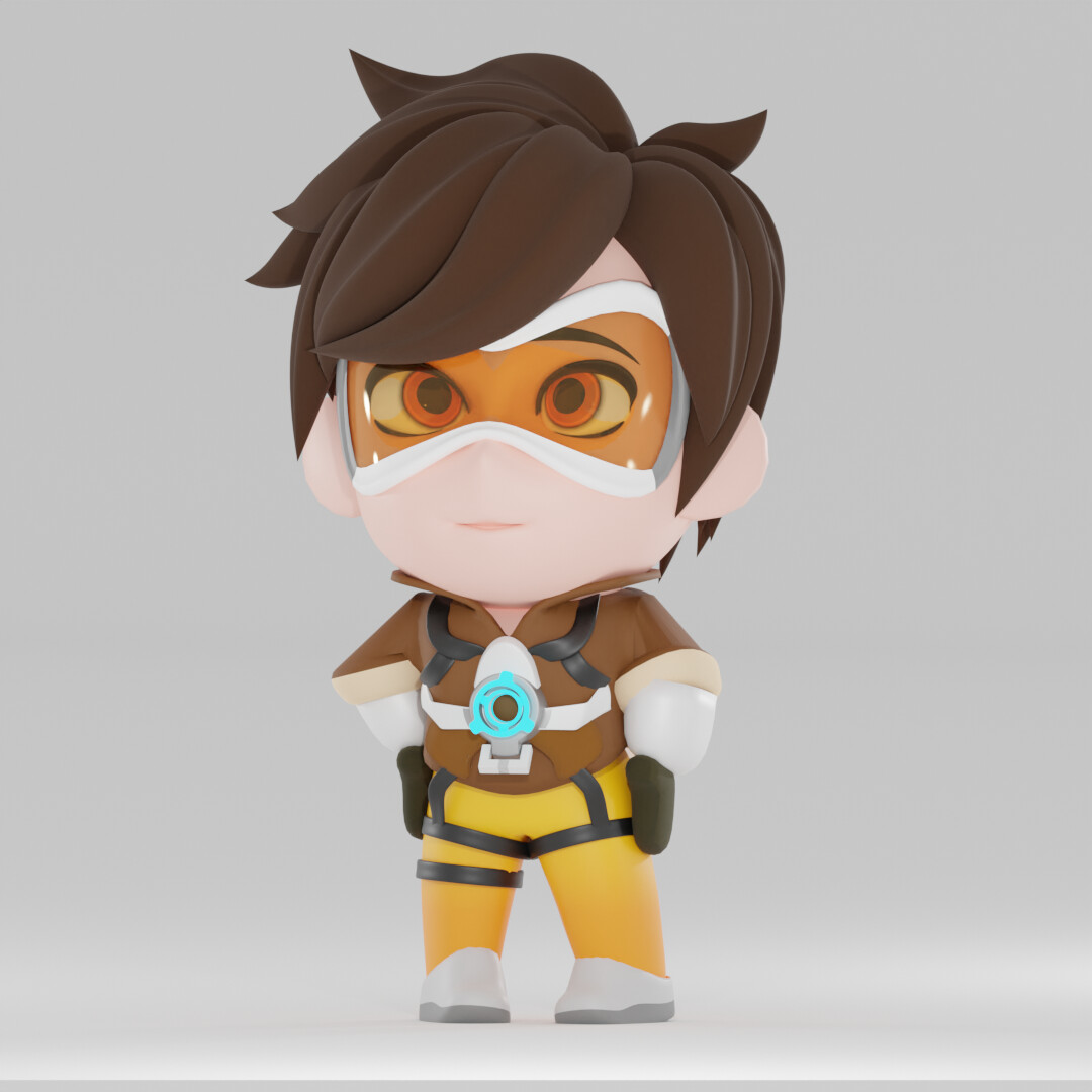 ArtStation - Overwatch - Tracer "chibi" #12