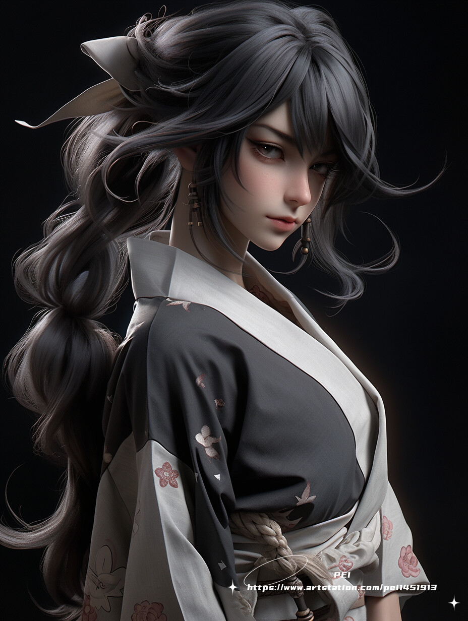 ArtStation - Kimono Girl 2