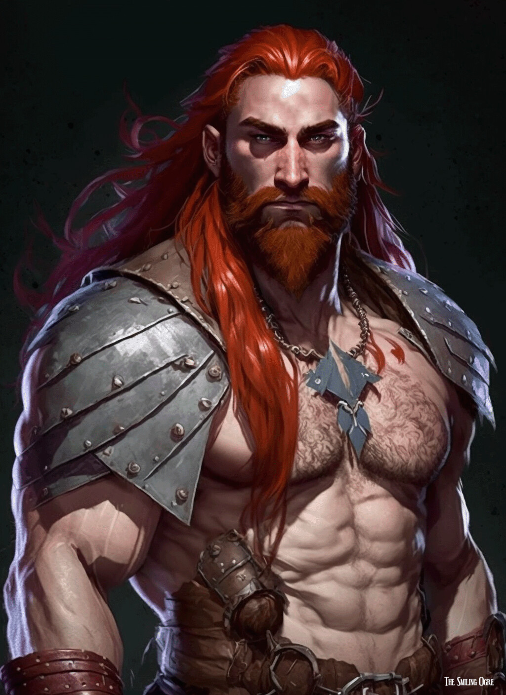 The Smiling Ogre (微笑的食人魔) - AI Human Character Art 1