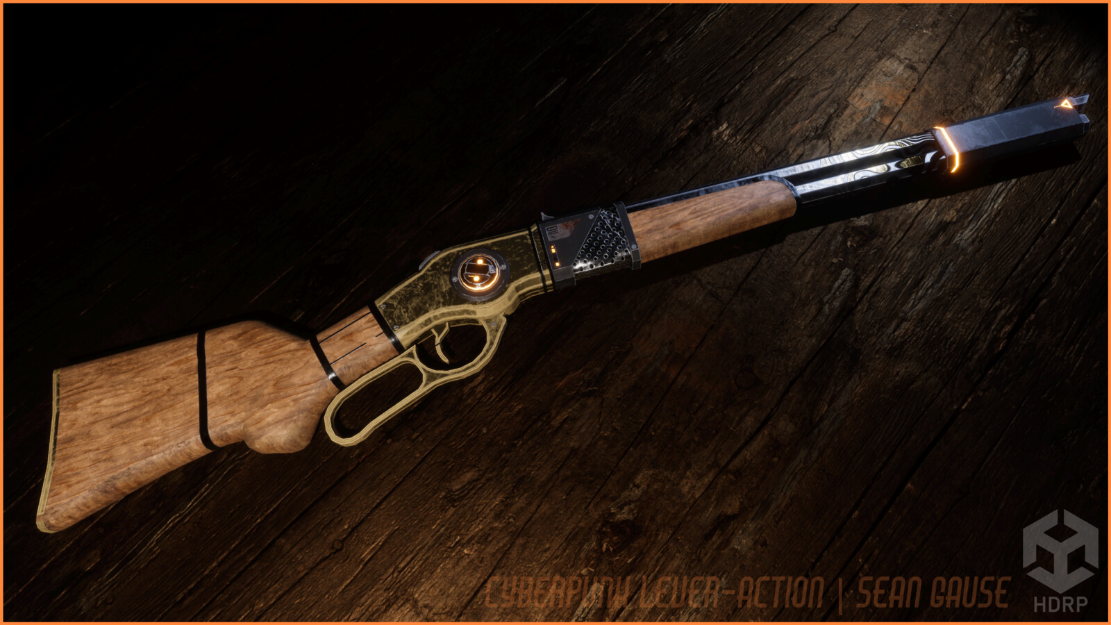 Sean Gause - Cyberpunk Lever-Action Rifle