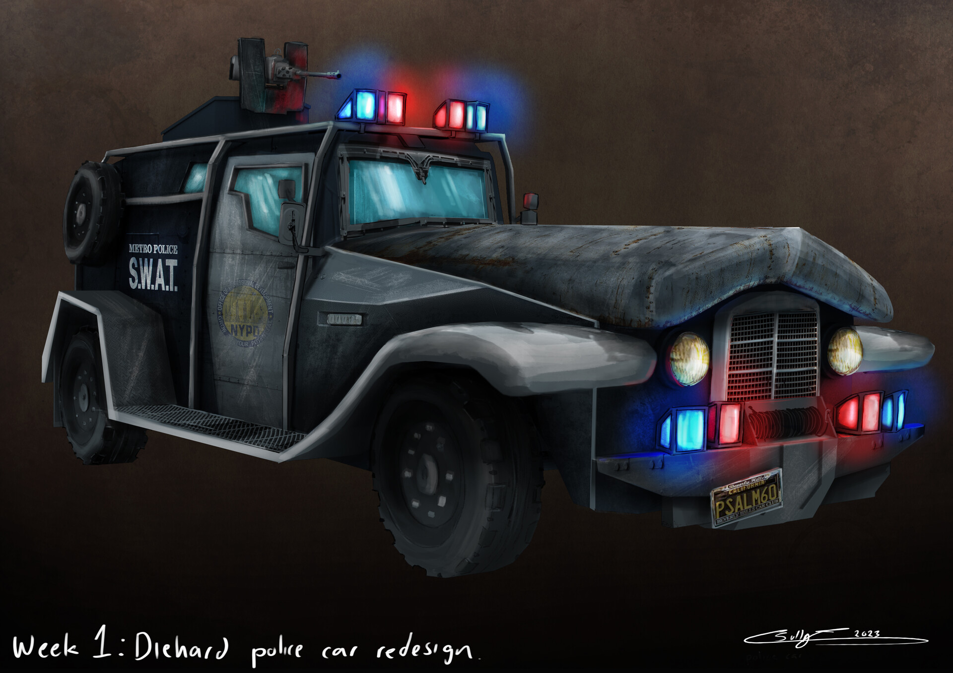 ArtStation - Redesign Police Car