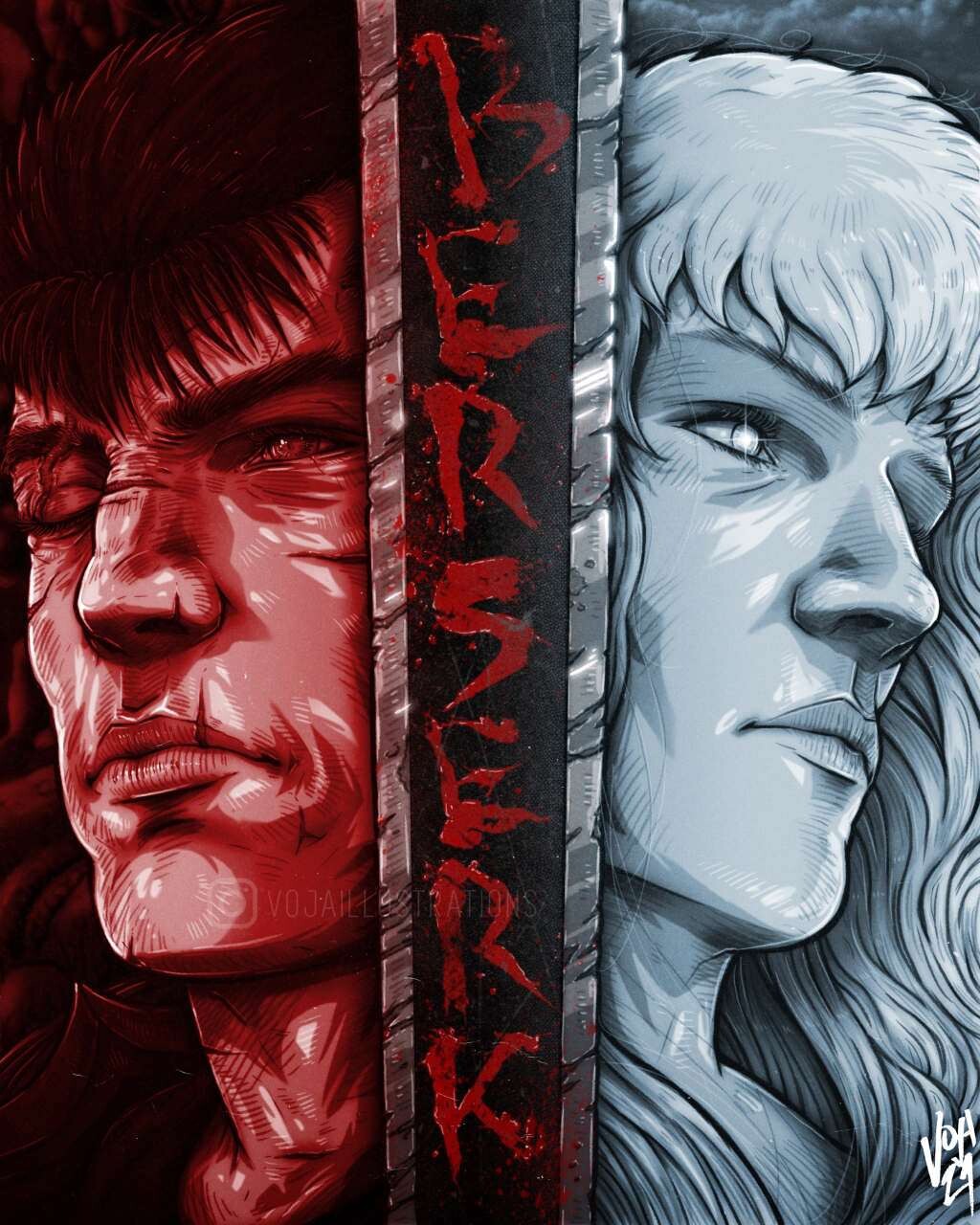 ArtStation - Guts and Griffith: Berserk Fan art