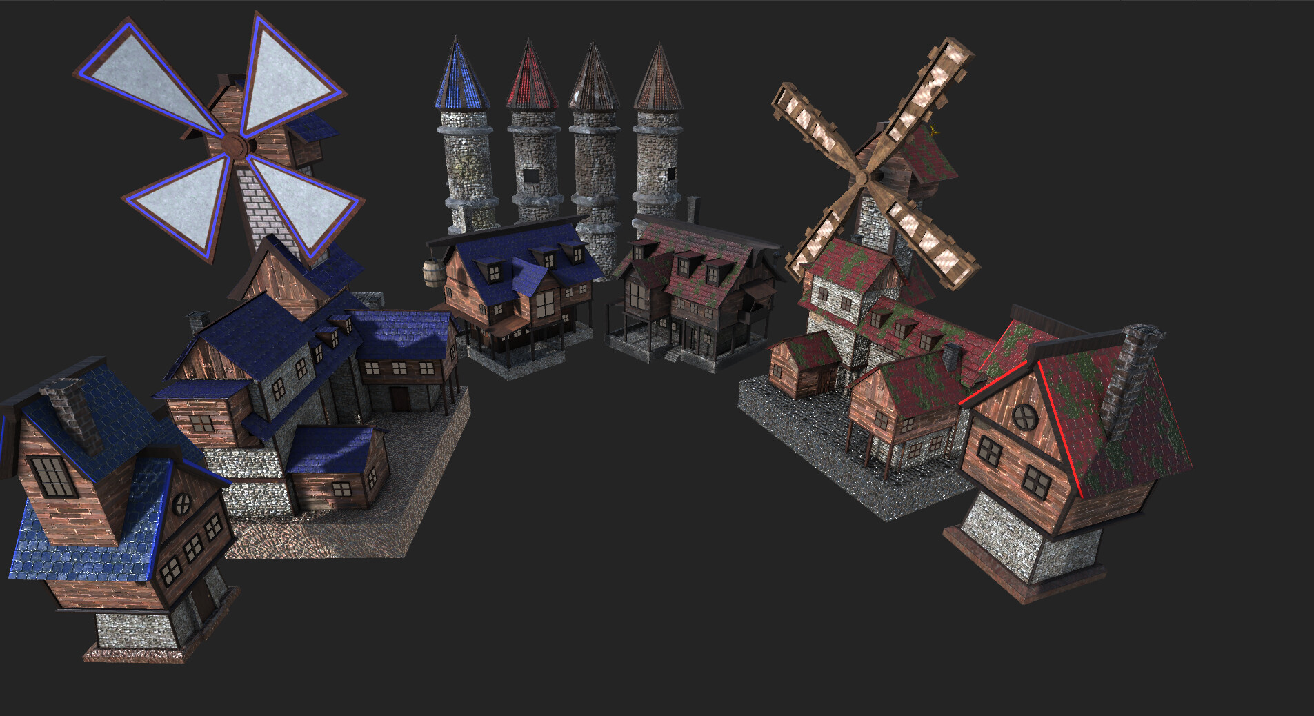 Aiden - Low poly structures pack