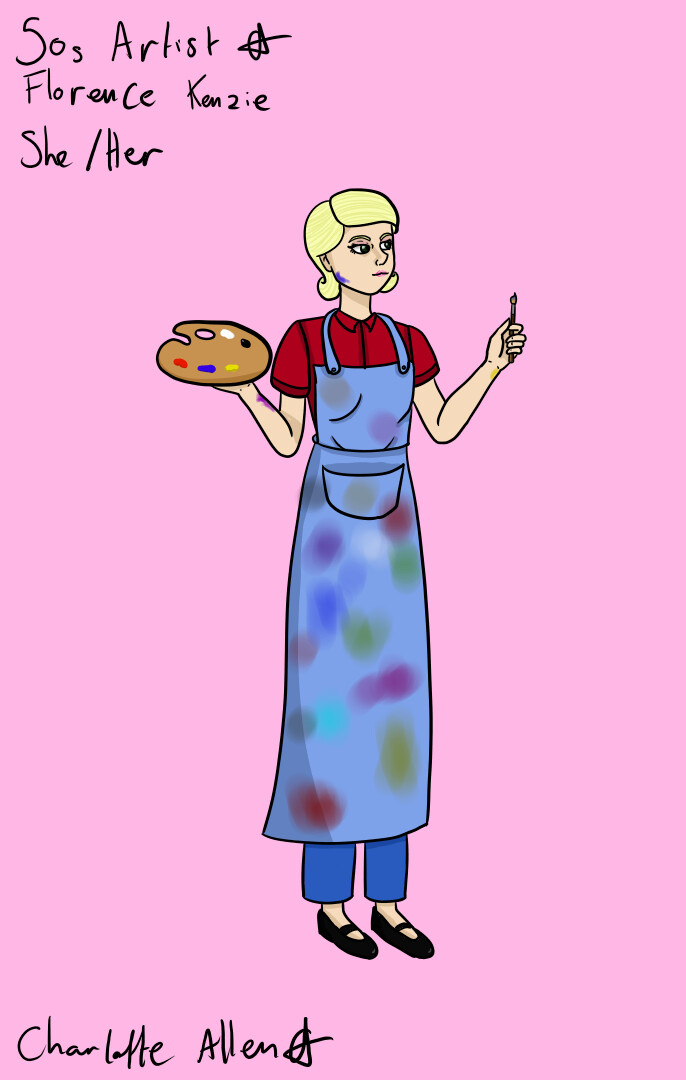 ArtStation - 50s Artist Character - Florence Kenzie