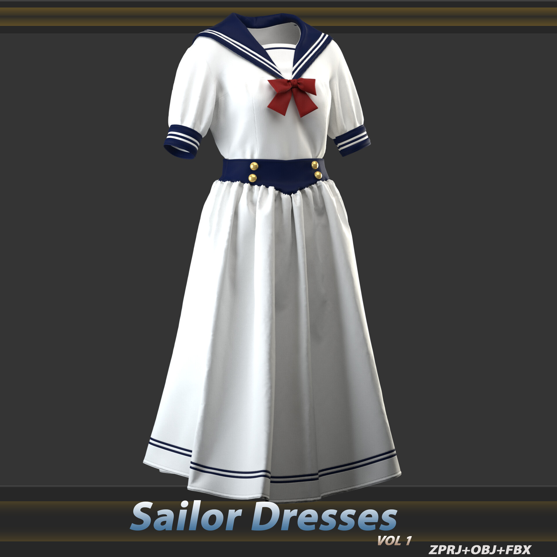 ArtStation - Sailor Dress No.2