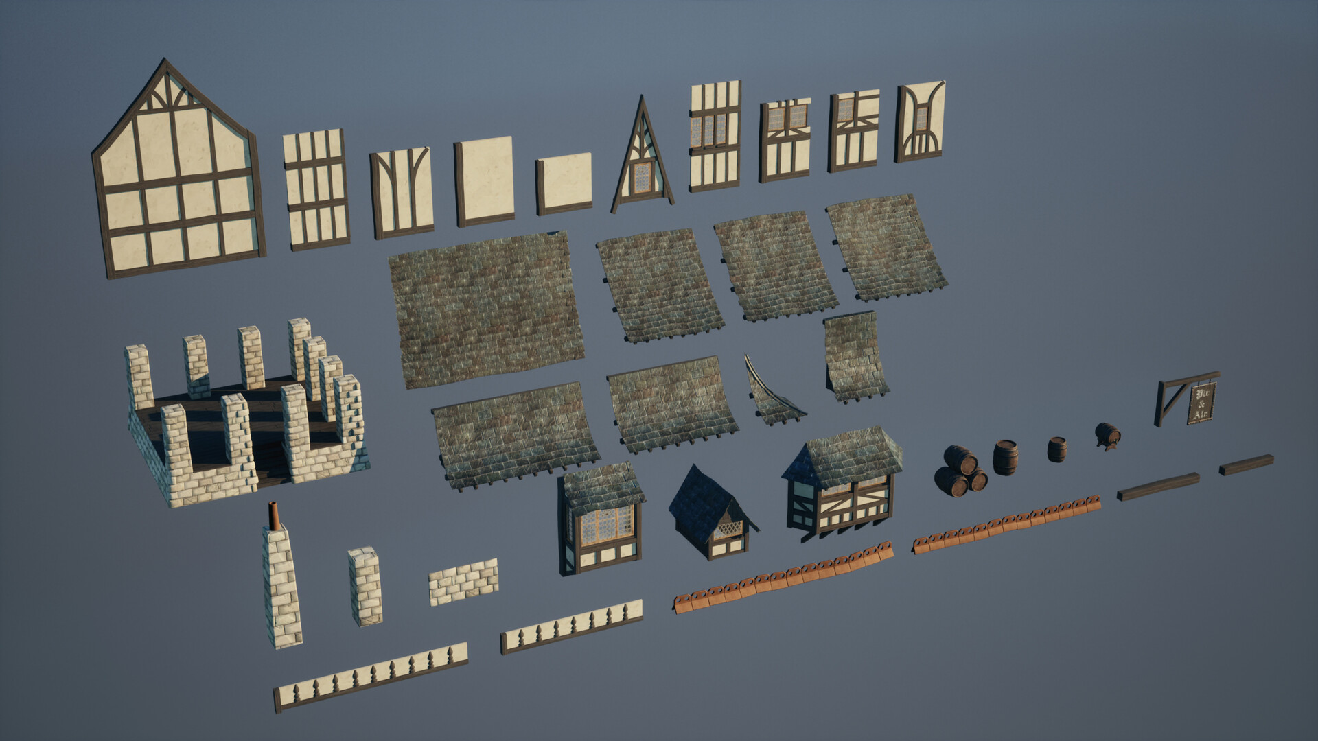 ArtStation - Old Inn - modular kit