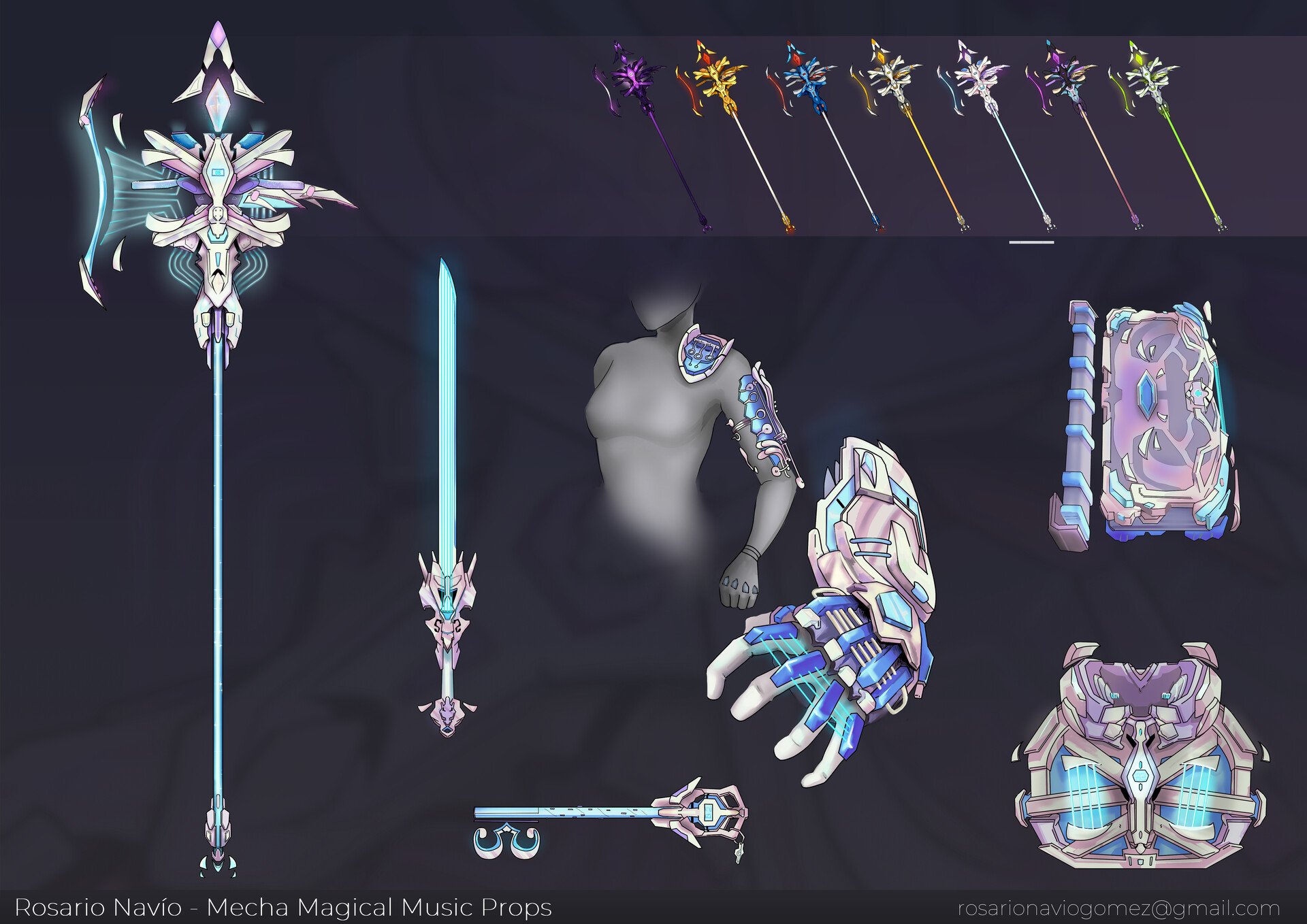 ArtStation - Concept Mecha Magical Music Props