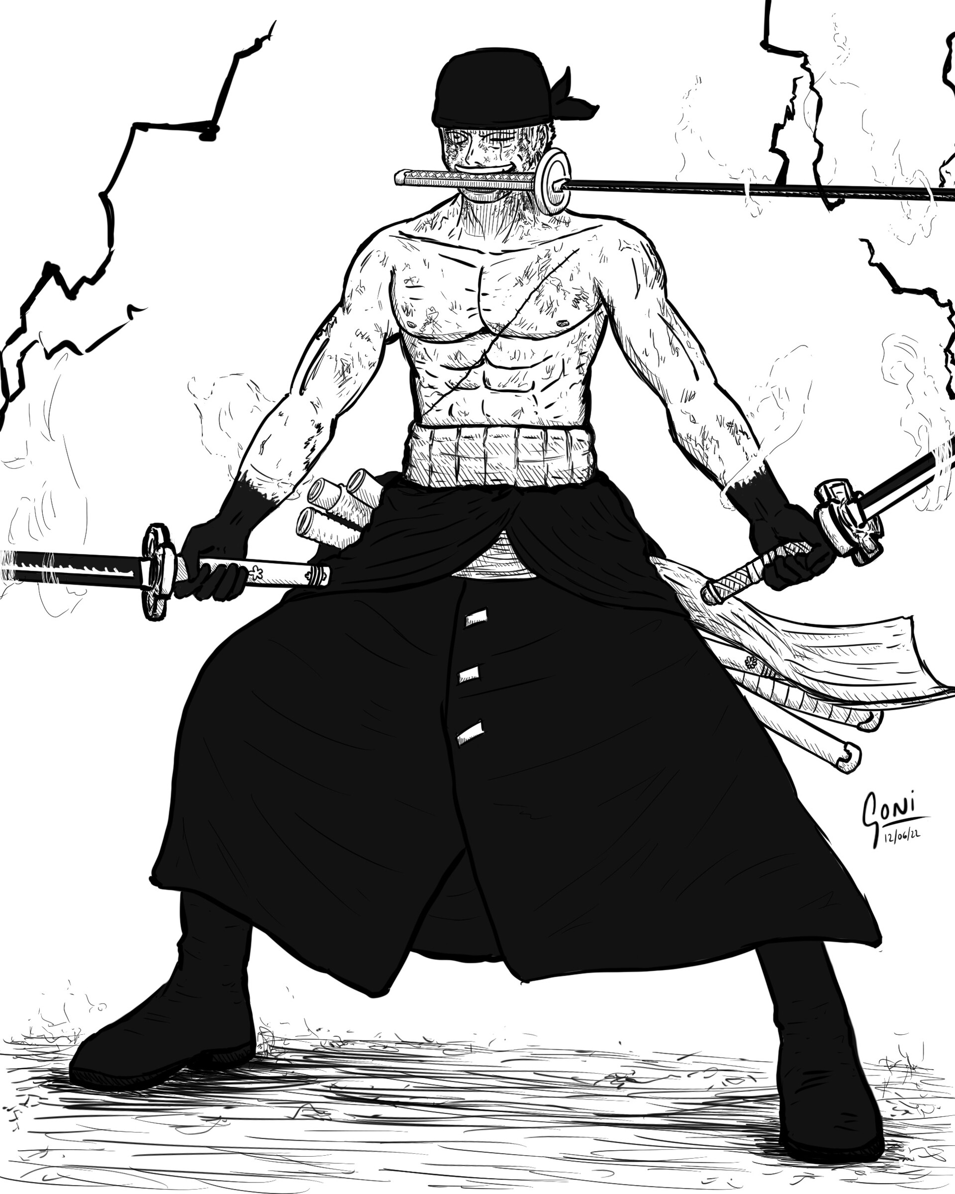ArtStation - Zoro CoC | One Piece