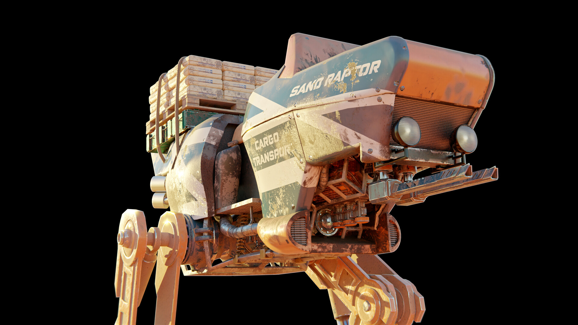 ArtStation - Sand Raptor - Pwnisher's Endless Engines Animation Challenge