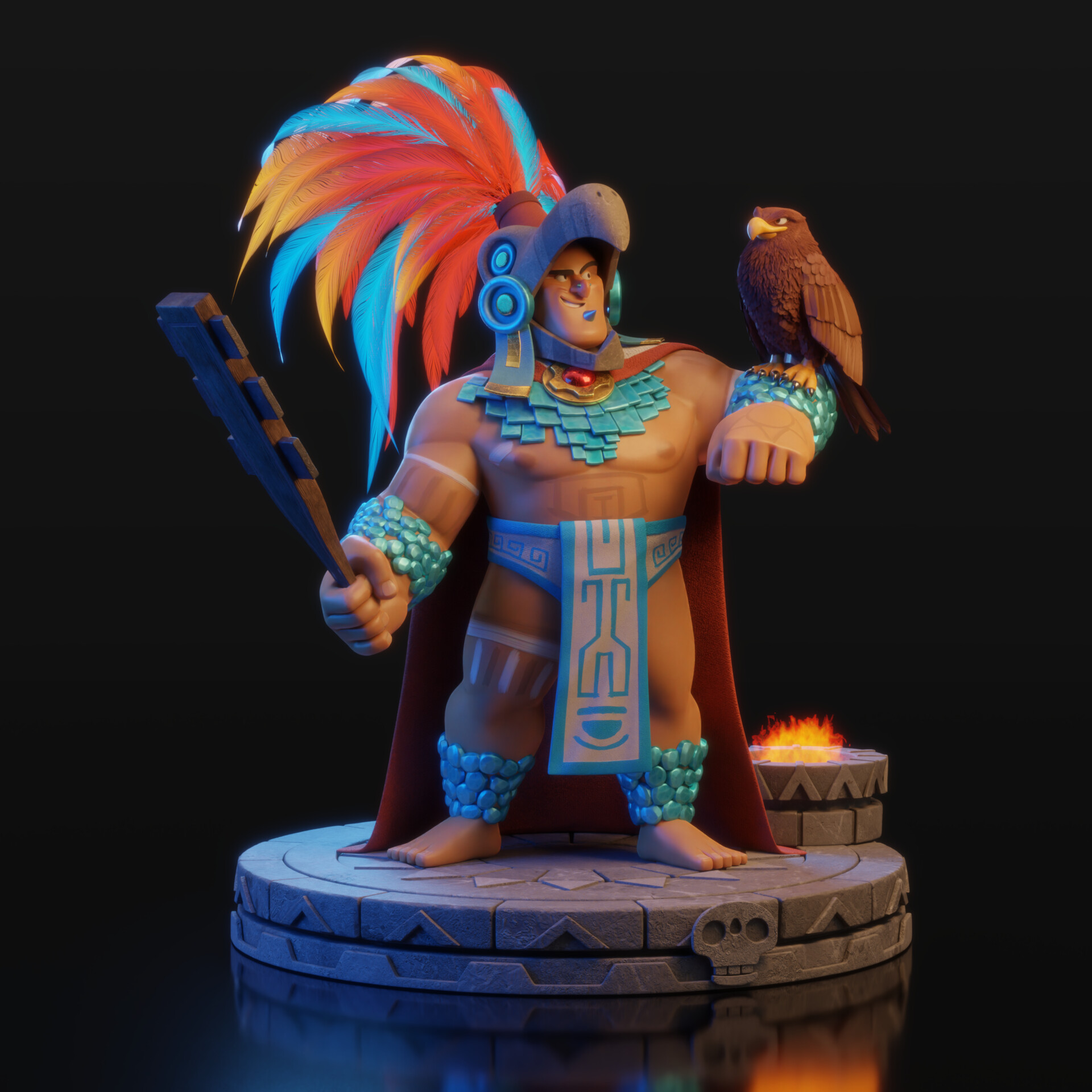 ArtStation - Aztec Warrior