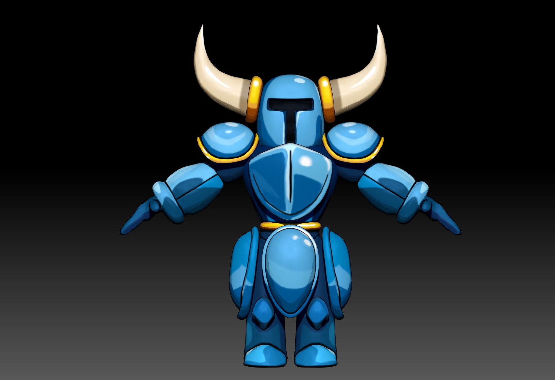ArtStation - Shovel Knight High poly sculpt