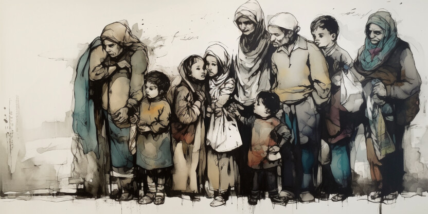 ArtStation - Immigrant Family