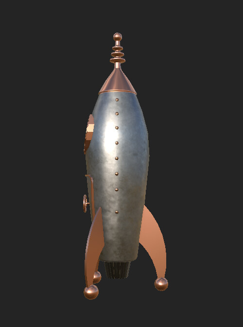Isaac B - Steel and Copper rocket