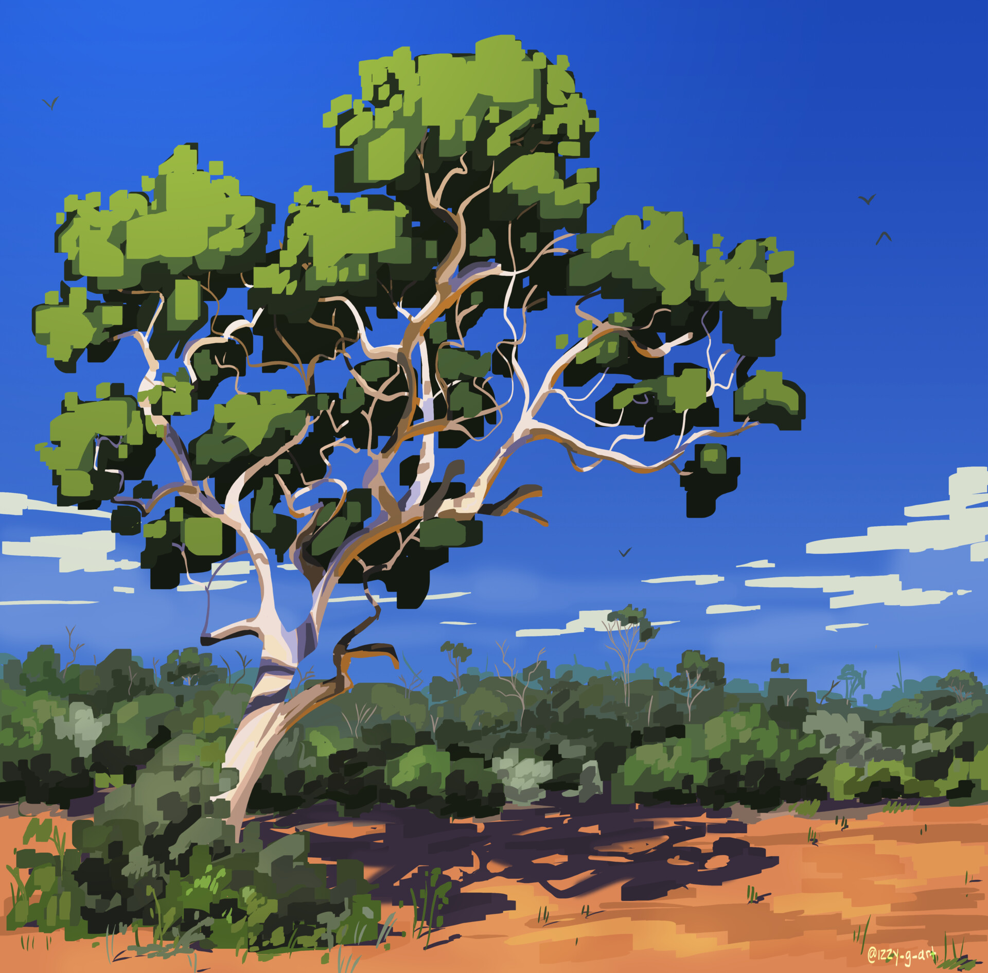 ArtStation - Ghost Gum Tree