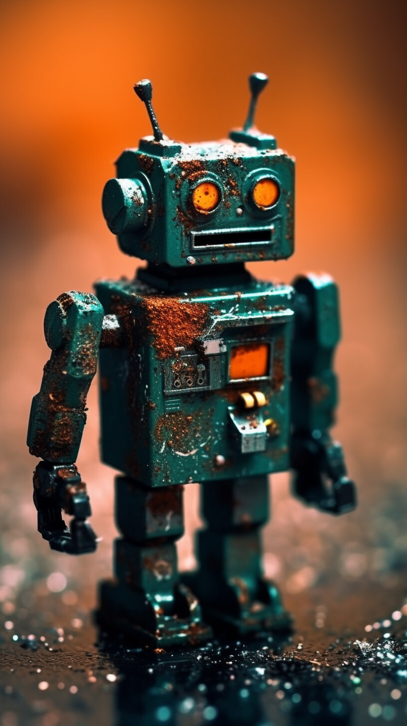 Vintage Robots Wallpaper
