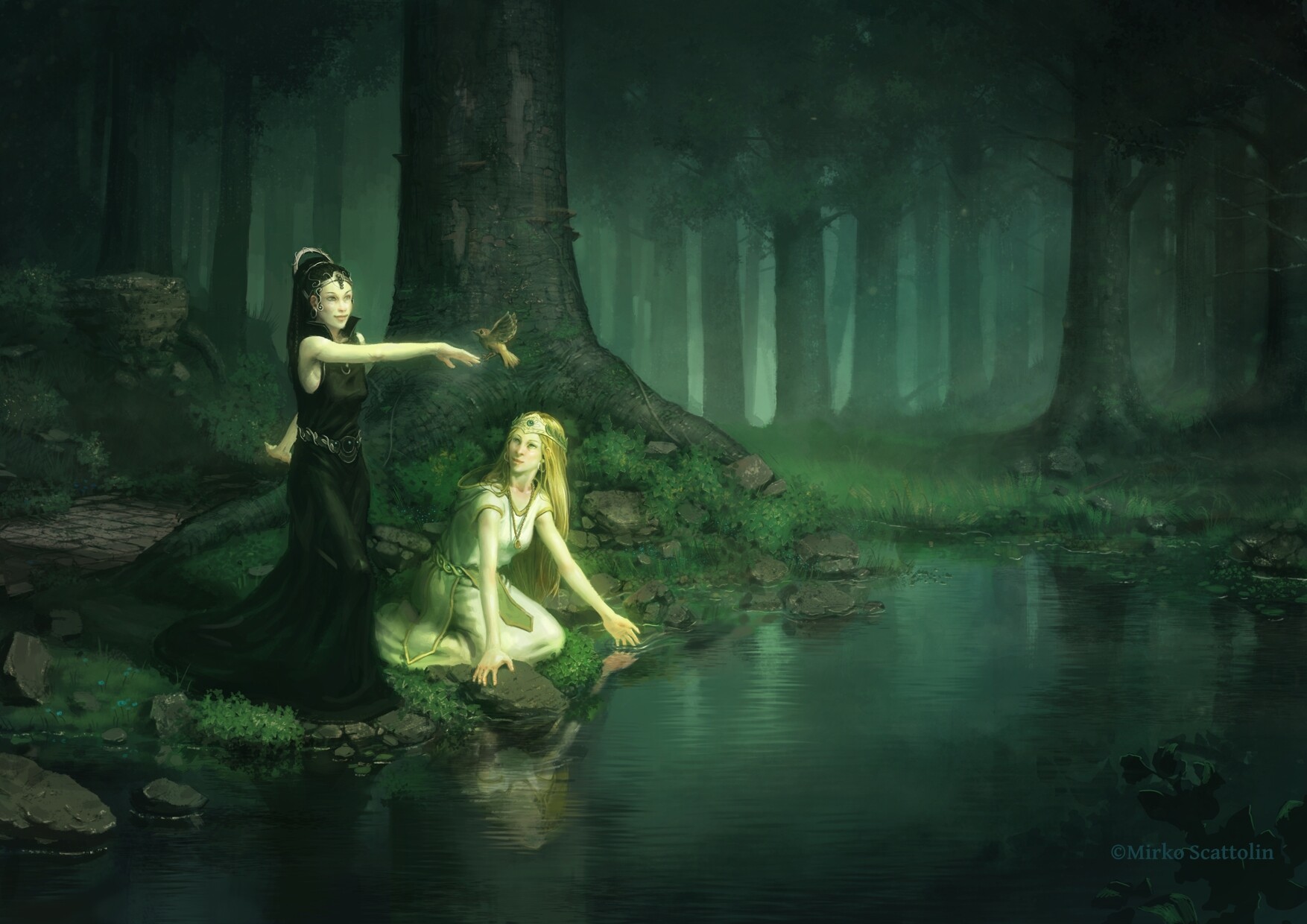 ArtStation - Galadriel and Melian