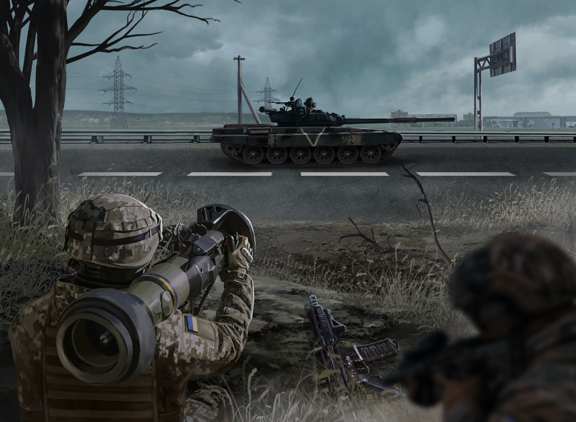 ArtStation - A series of illustrations for a film about the war in Ukraine