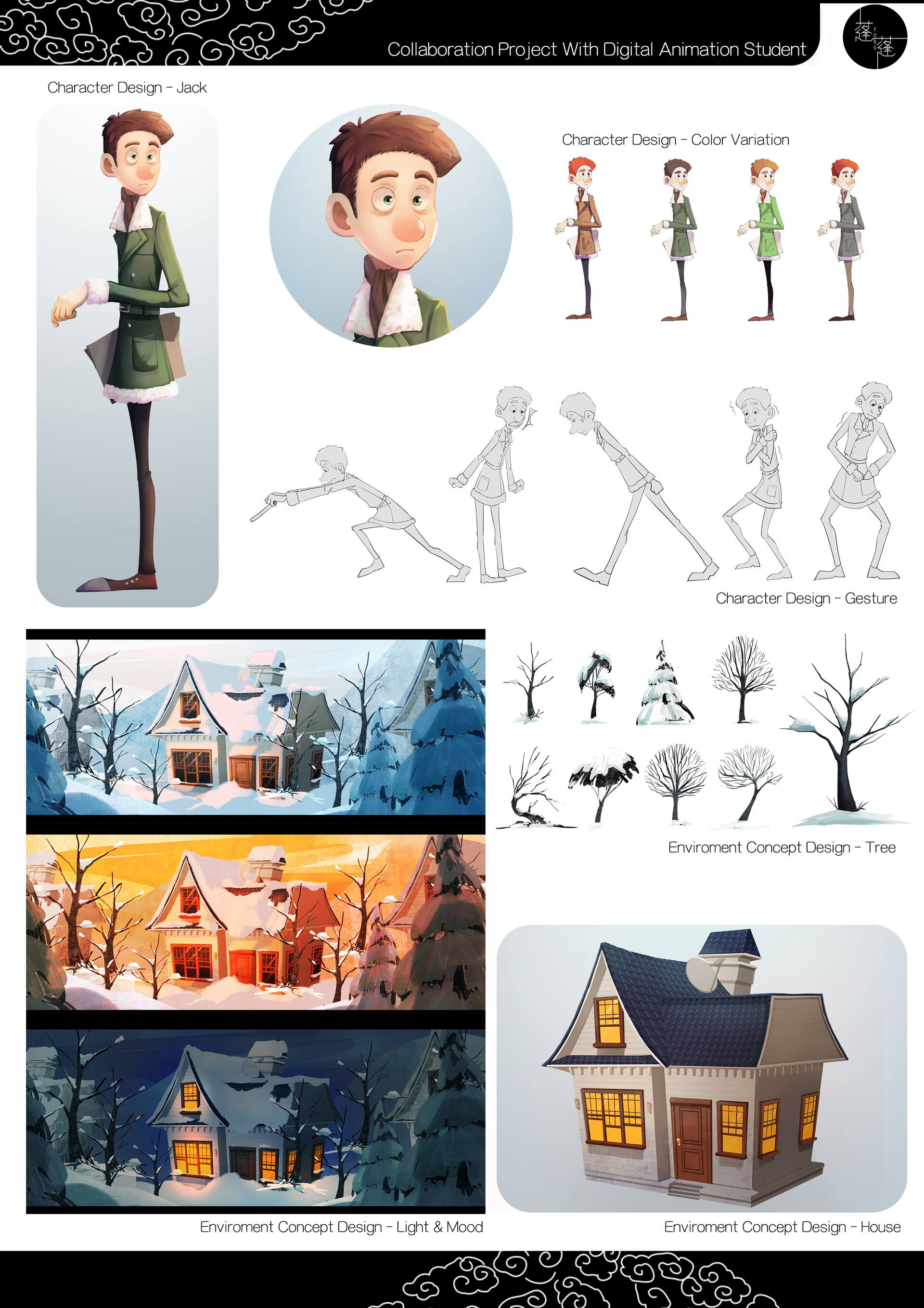 ArtStation - Collaborative School Project: Snowfall(Concepts)