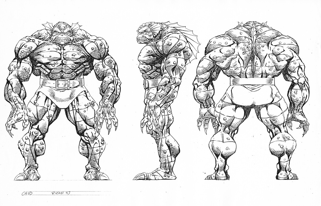 Bart Sears - ToyBiz X-Men: Figure Designs and Turnarounds