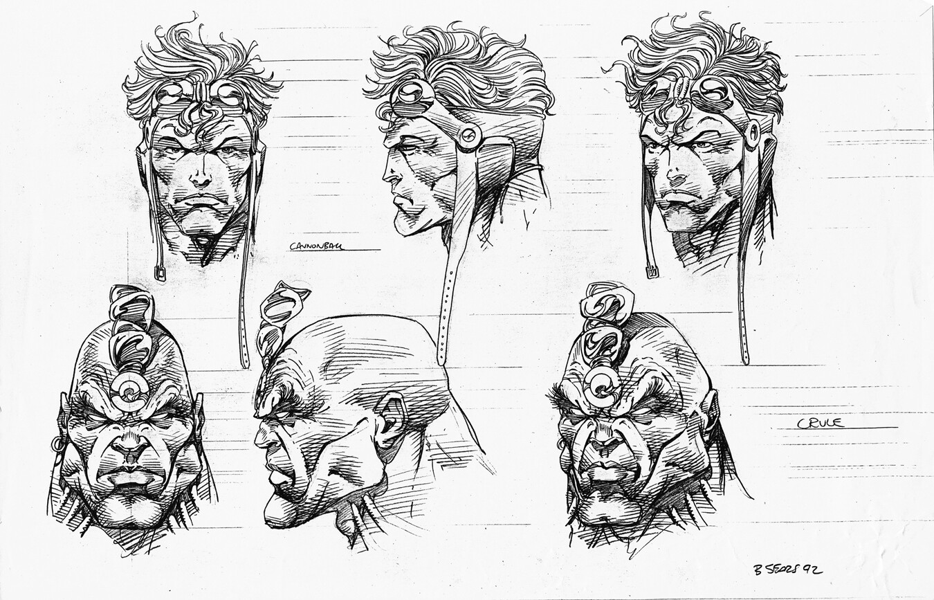 Bart Sears - ToyBiz X-Men: Figure Designs and Turnarounds