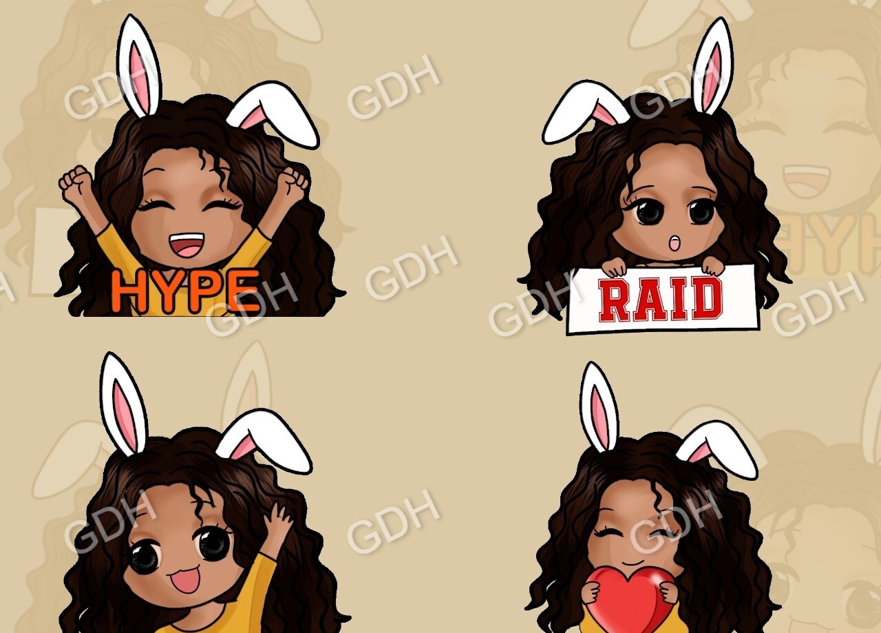 ArtStation - Bunny Girl Emotes