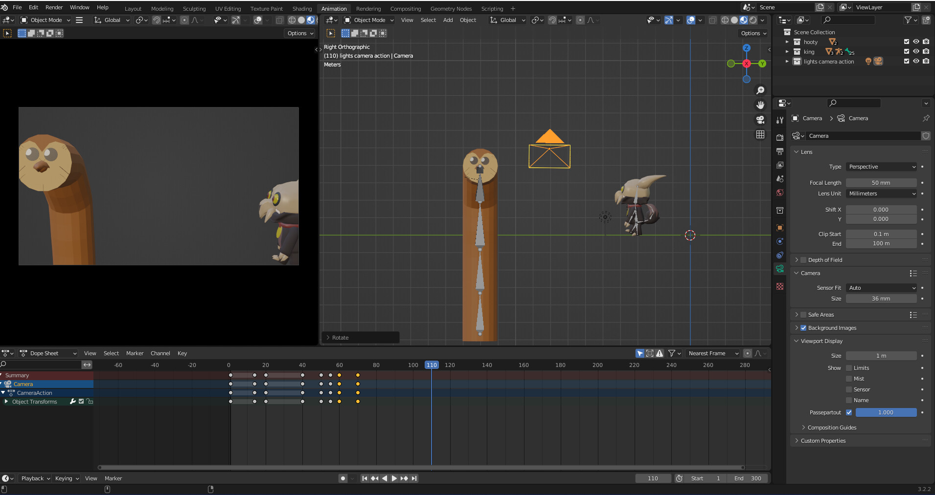 ArtStation - Hooty and king / 15 sec animation