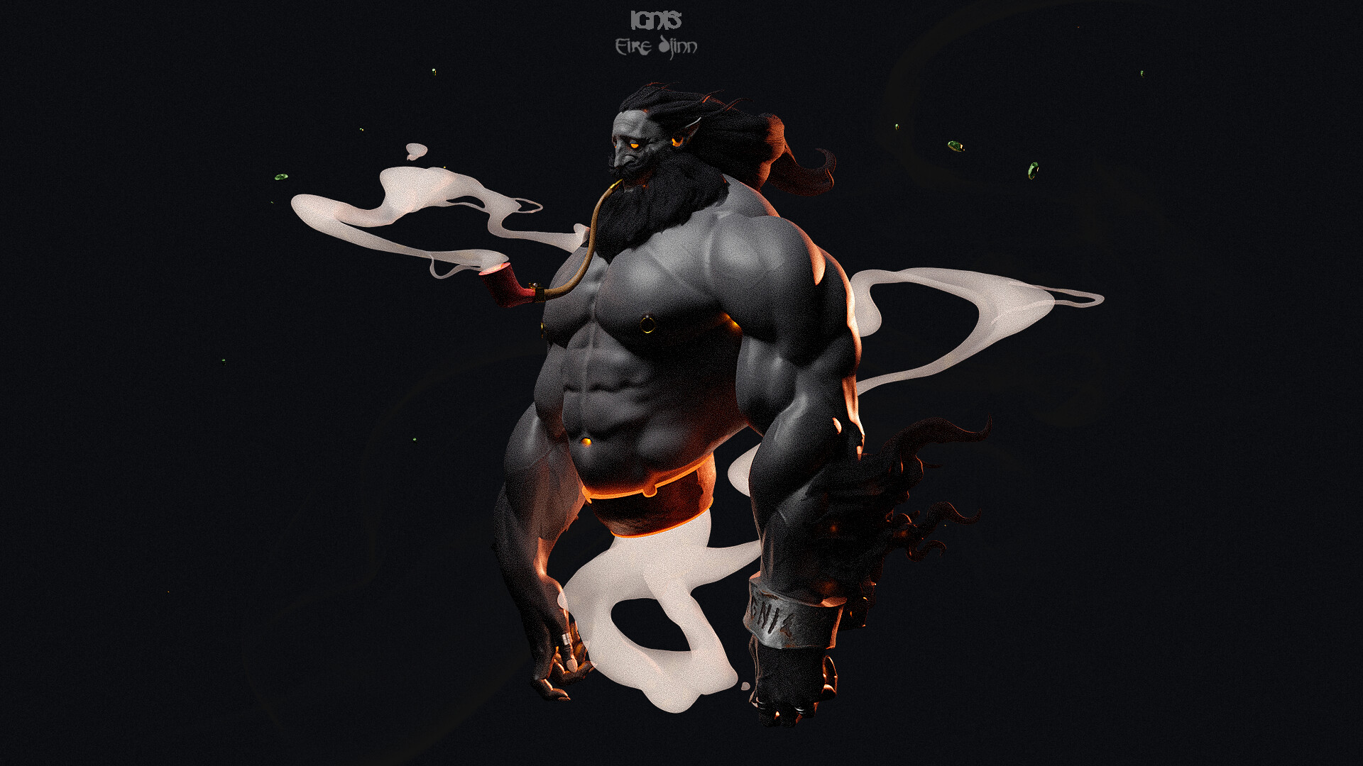 Steven Portmann - Ignis, the Fire Djinn [Fan Art]