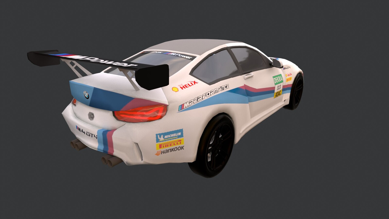 Jeroen Benz - BMW M4 GT4 2014 Low Poly