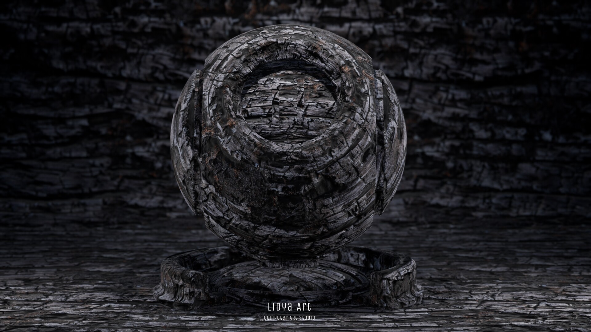 ArtStation - Burnt Wood Materials