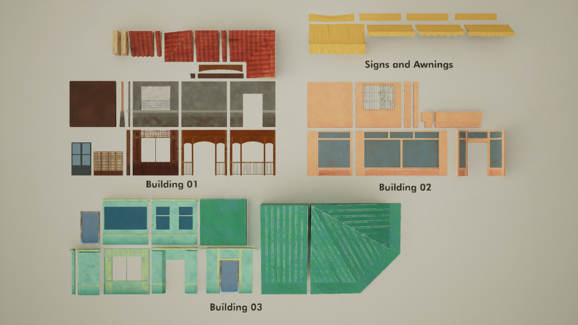 ArtStation - Prop: Modular Building Kit