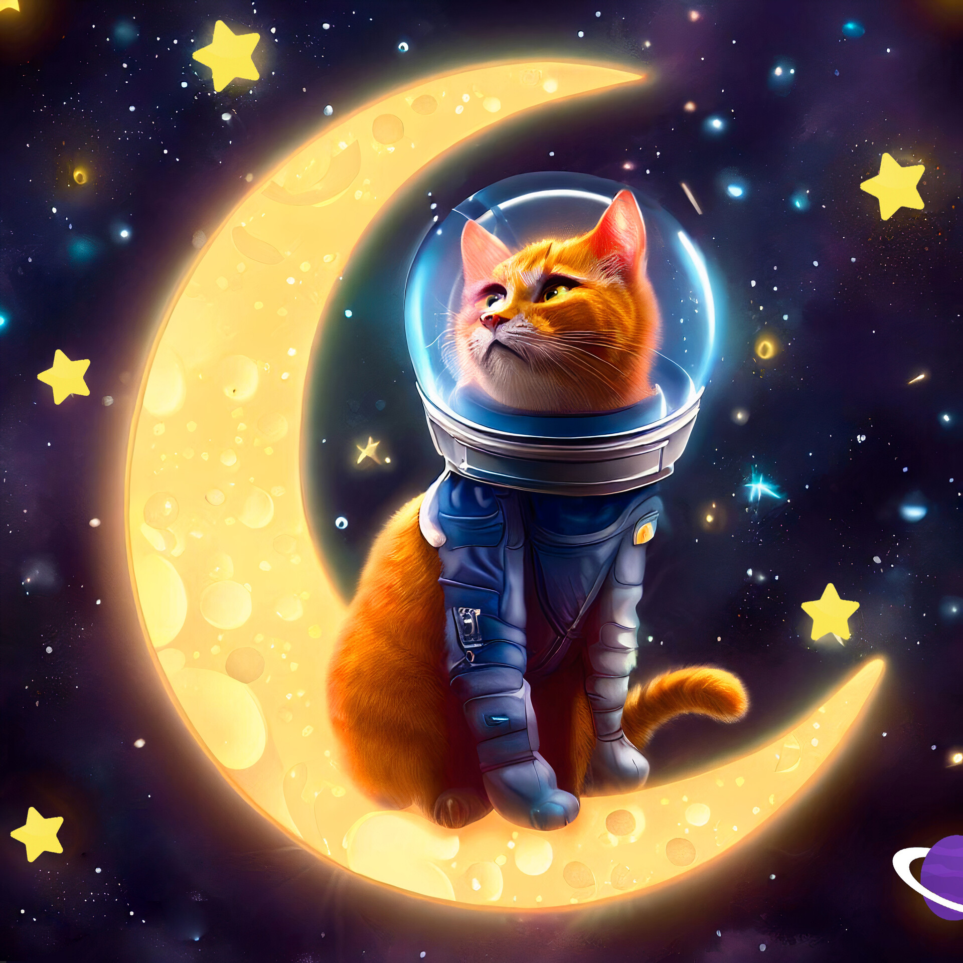 ArtStation - Space cat