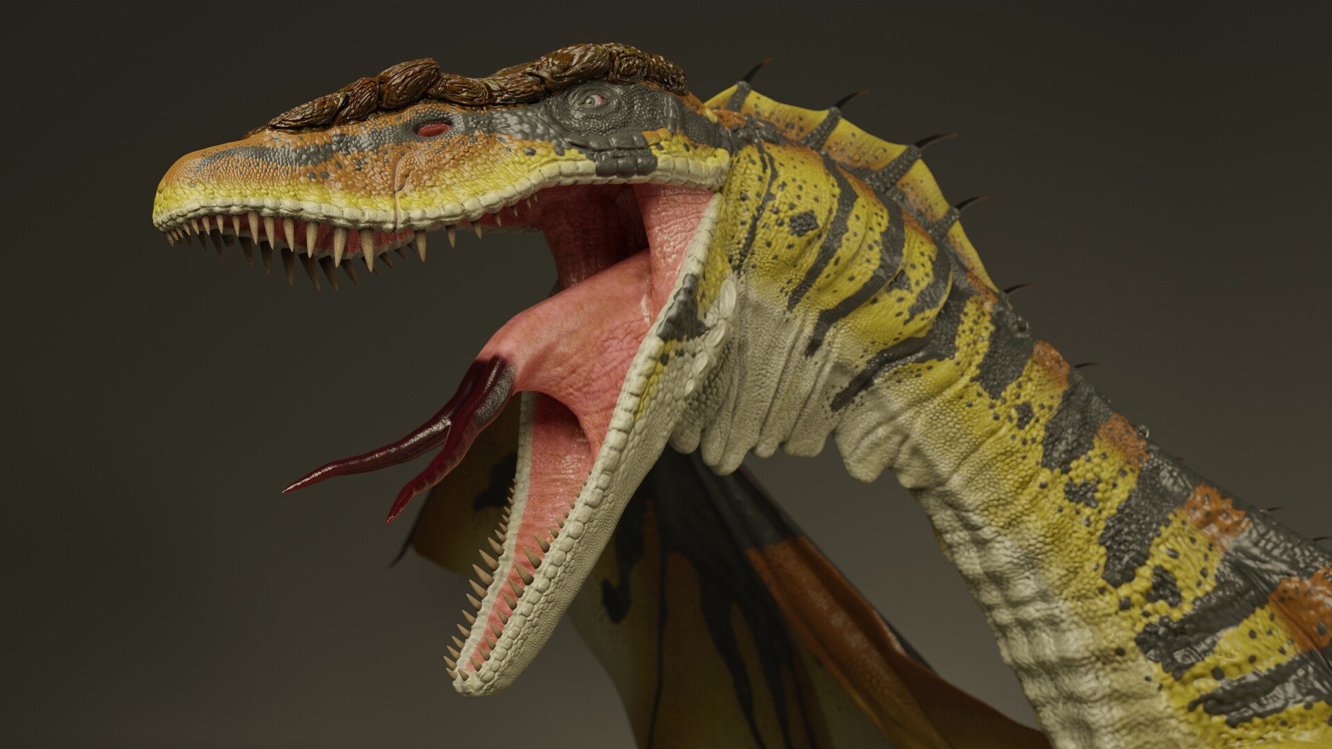 Dinosaur Revolution Allosaurus Broken Jaw