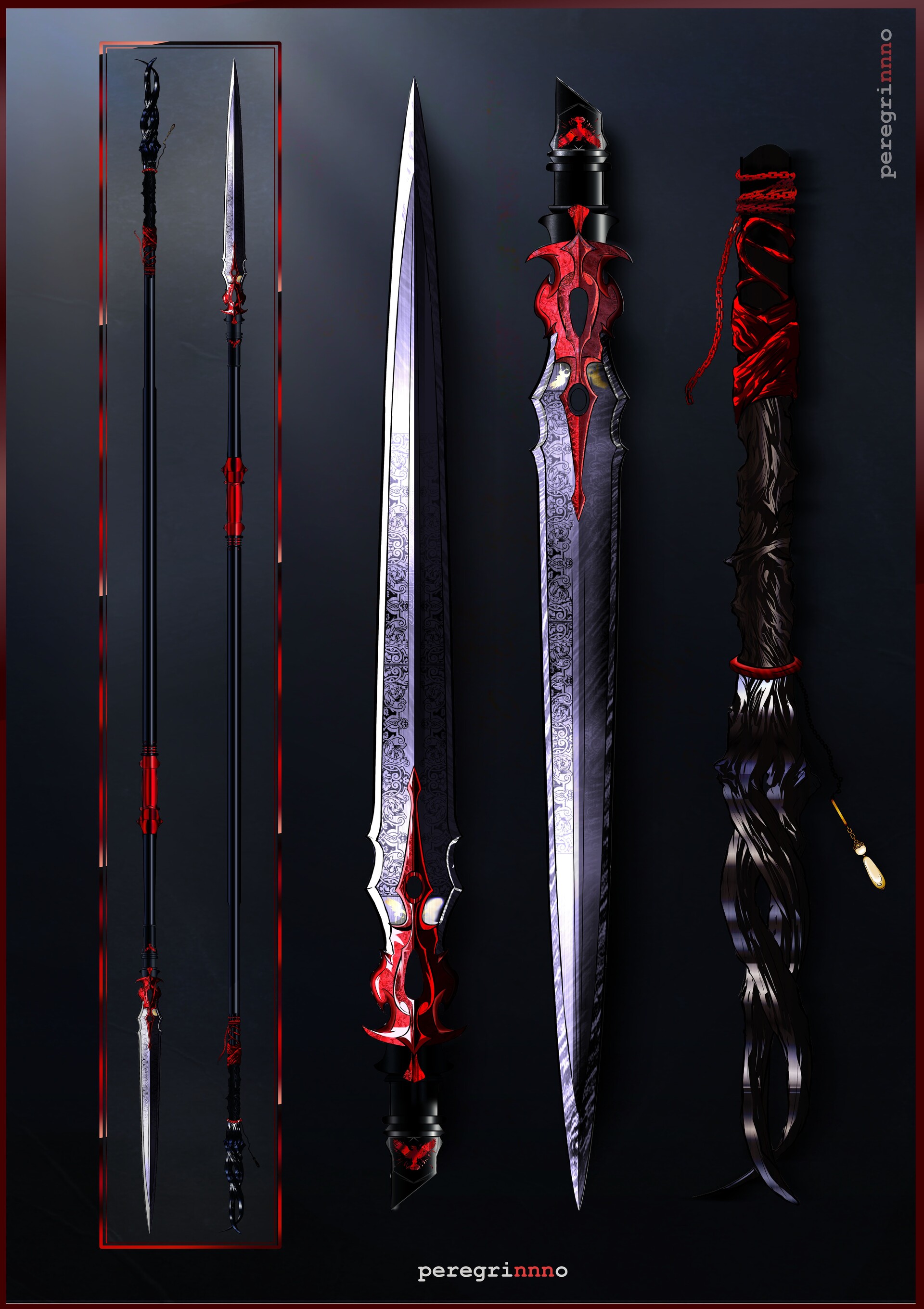 demonic spear art