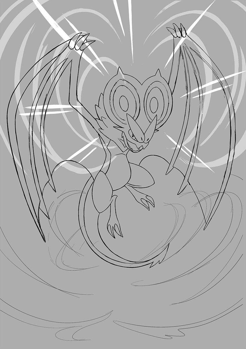 pokemon noivern coloring pages