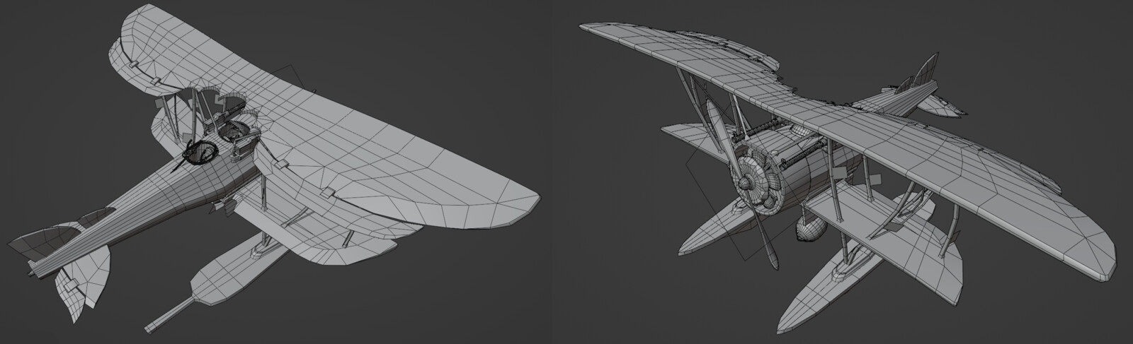 MASHA - Lemondrop - Rigged Handpainted Biplane