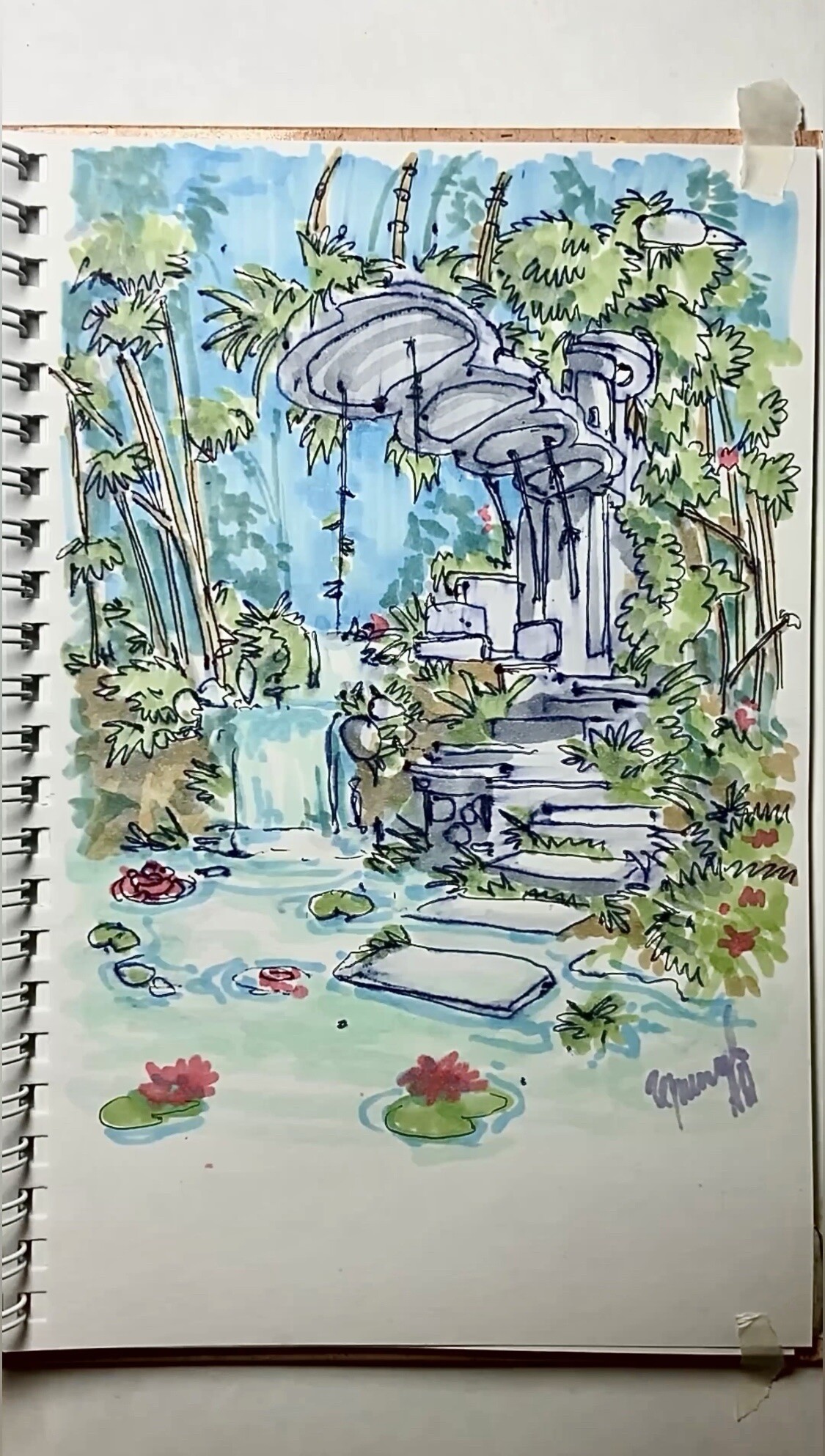 ArtStation - Sketchbook mode / jungle book drawing / Copic concept