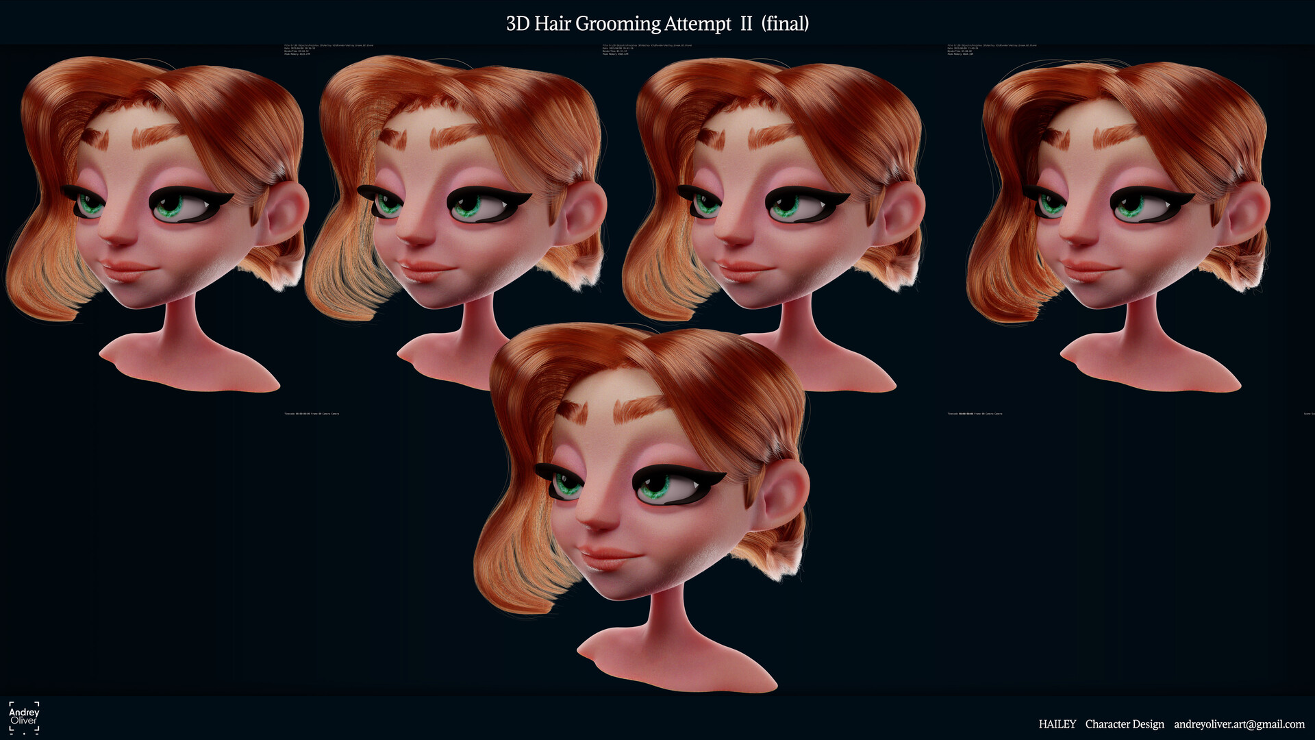 Andrey Oliver - Female Character Design, Hailey