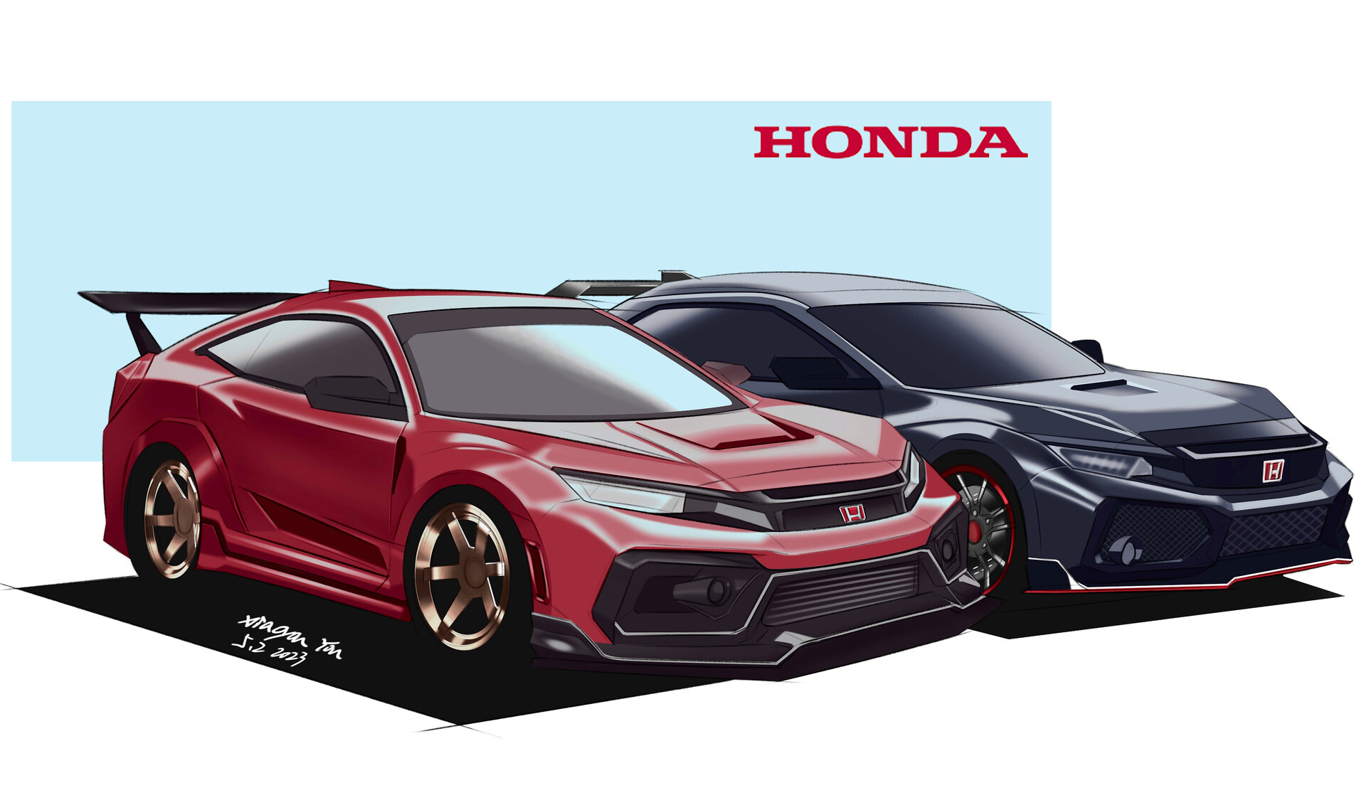 ArtStation - HONDA rendering practice