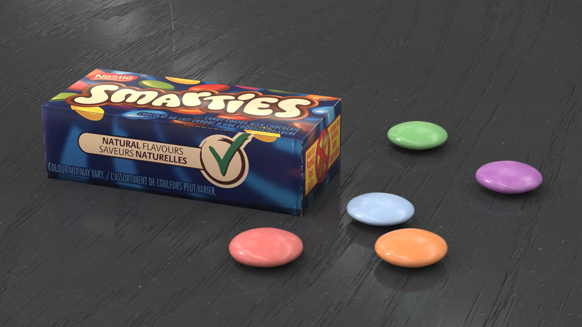 Smarties Box Wallpaper