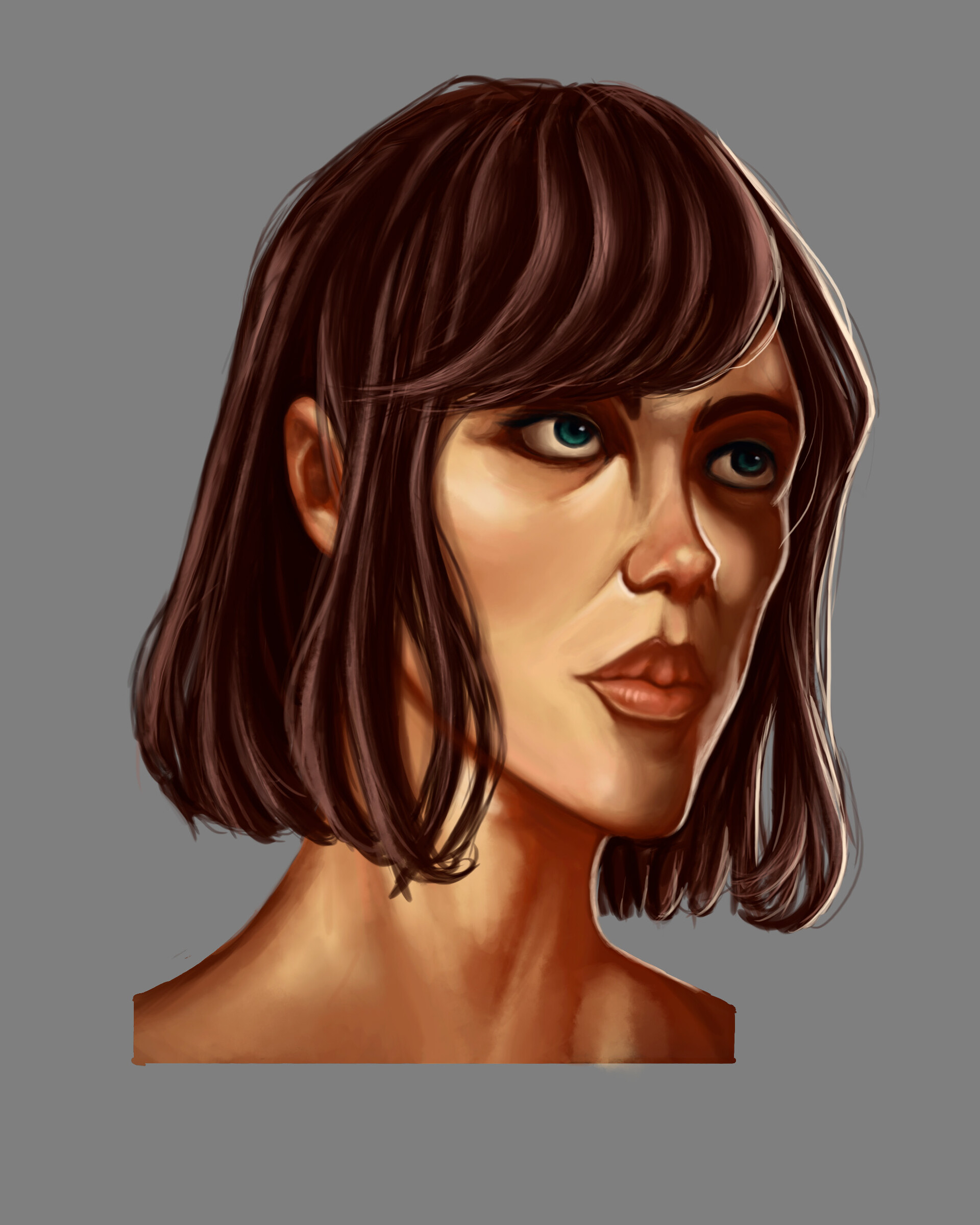 ArtStation - Female Portrait Exercise