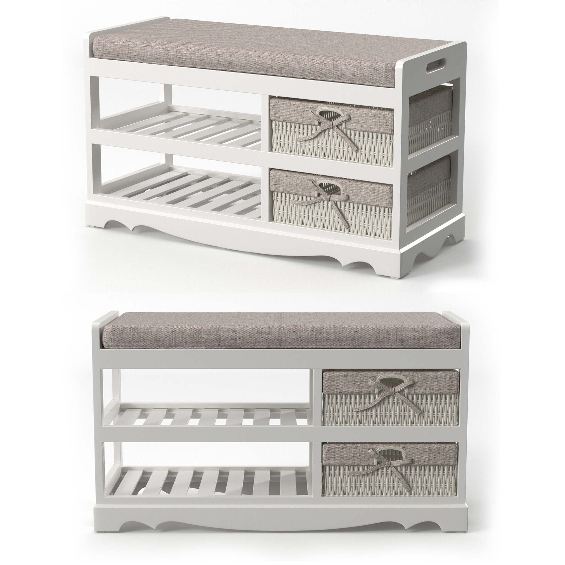 ArtStation - Shelves Storage Bench