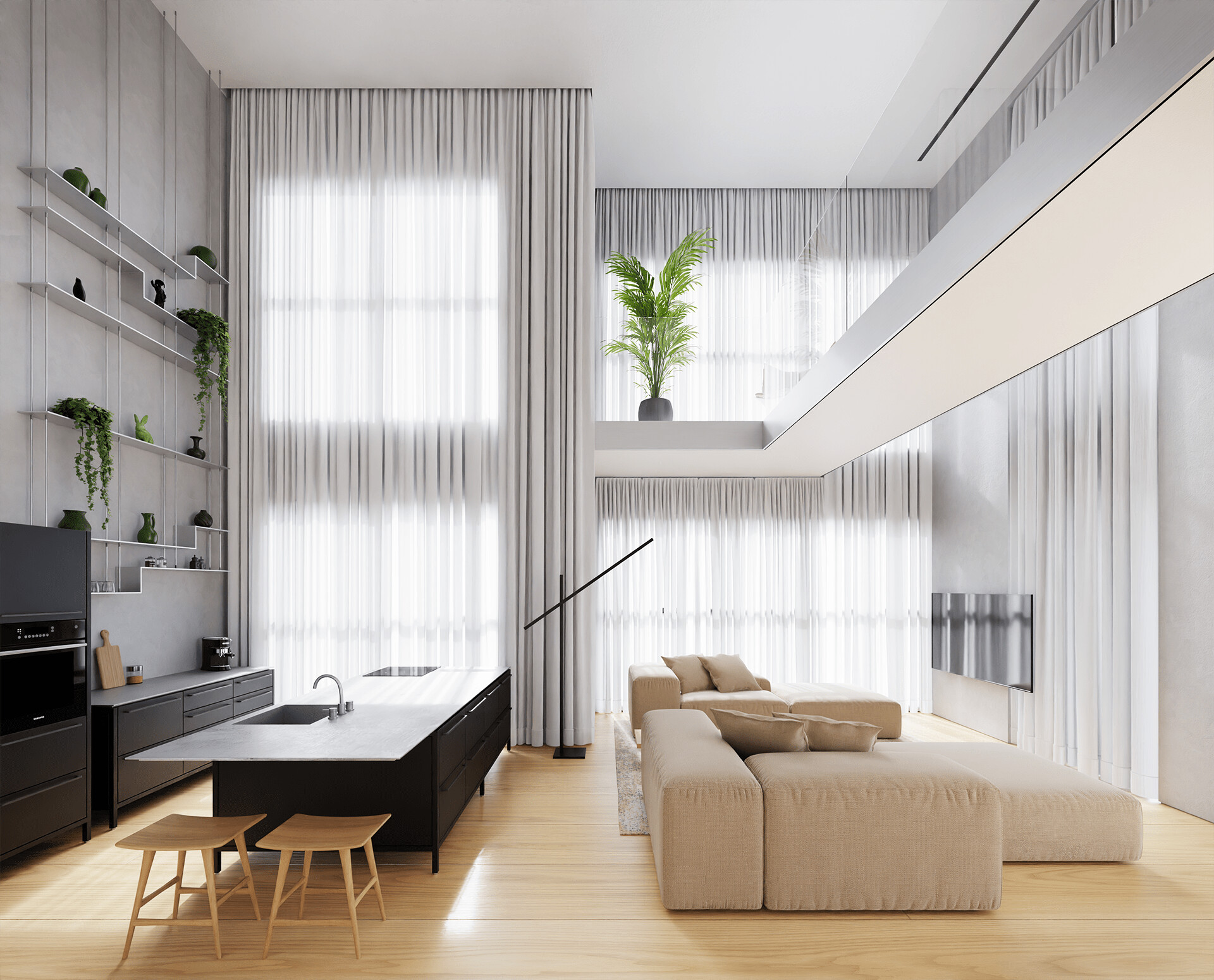 ArtStation - Apartment Living Visualization