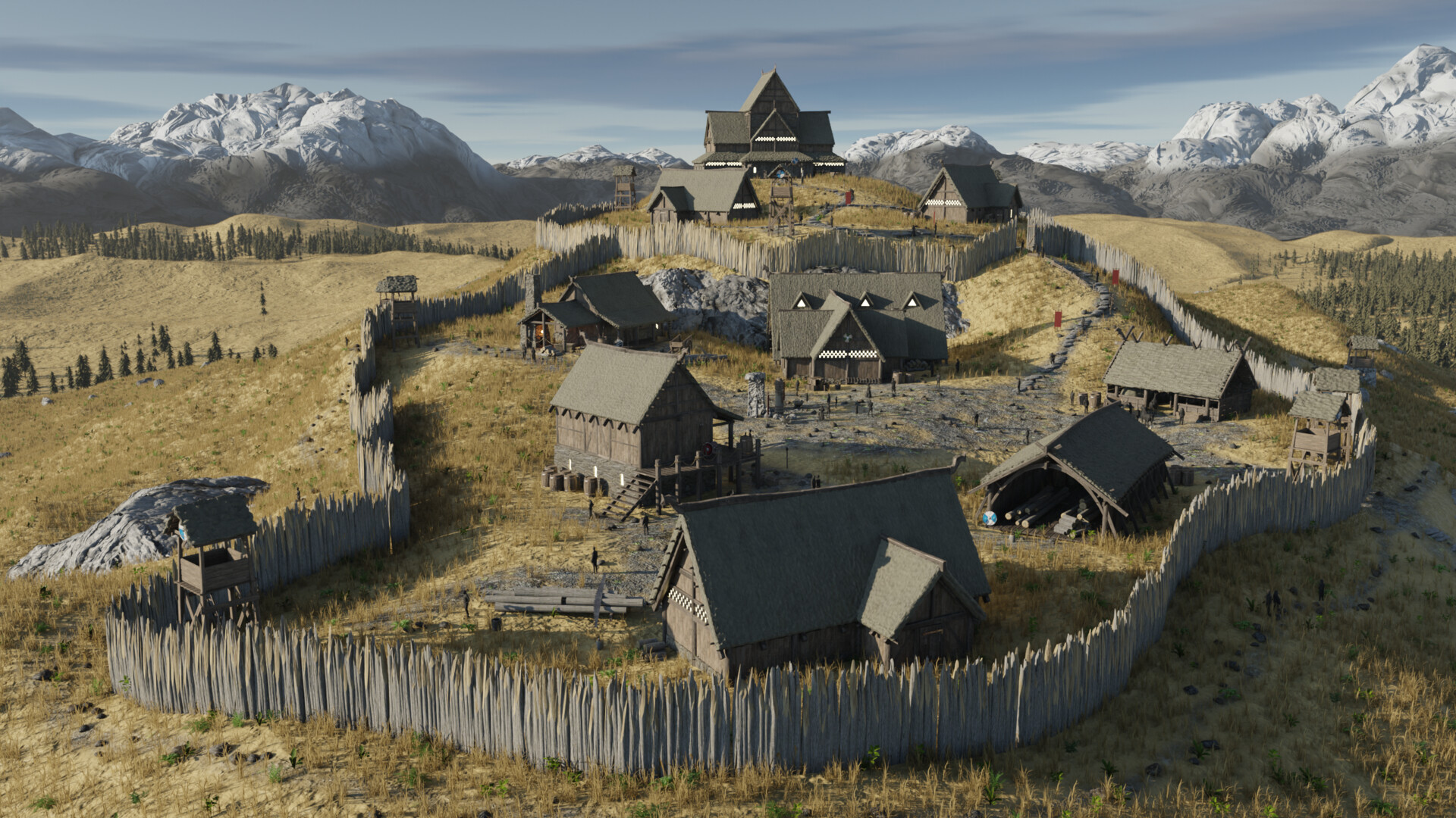 Edoras Wallpaper