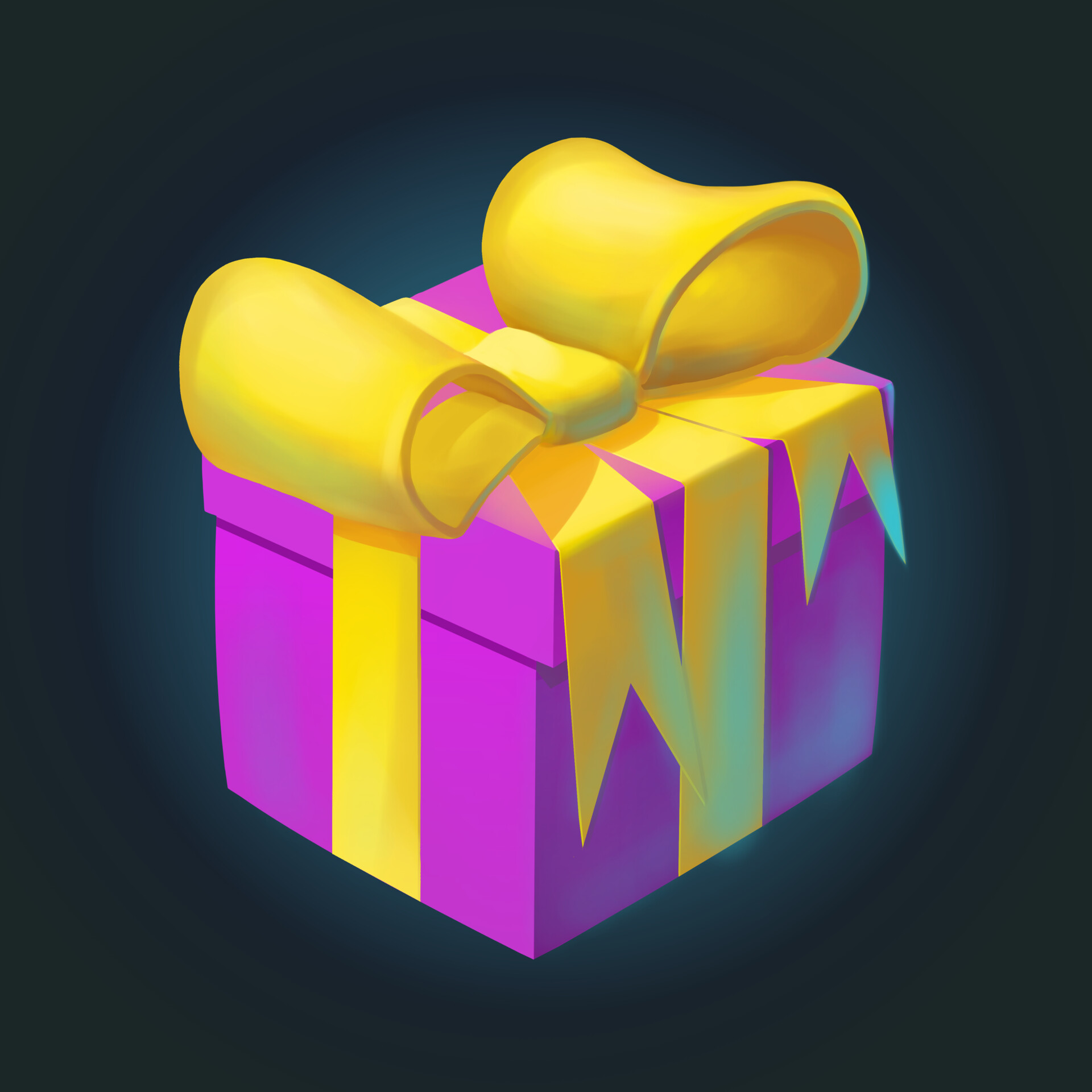 ArtStation - Gift box in casual style