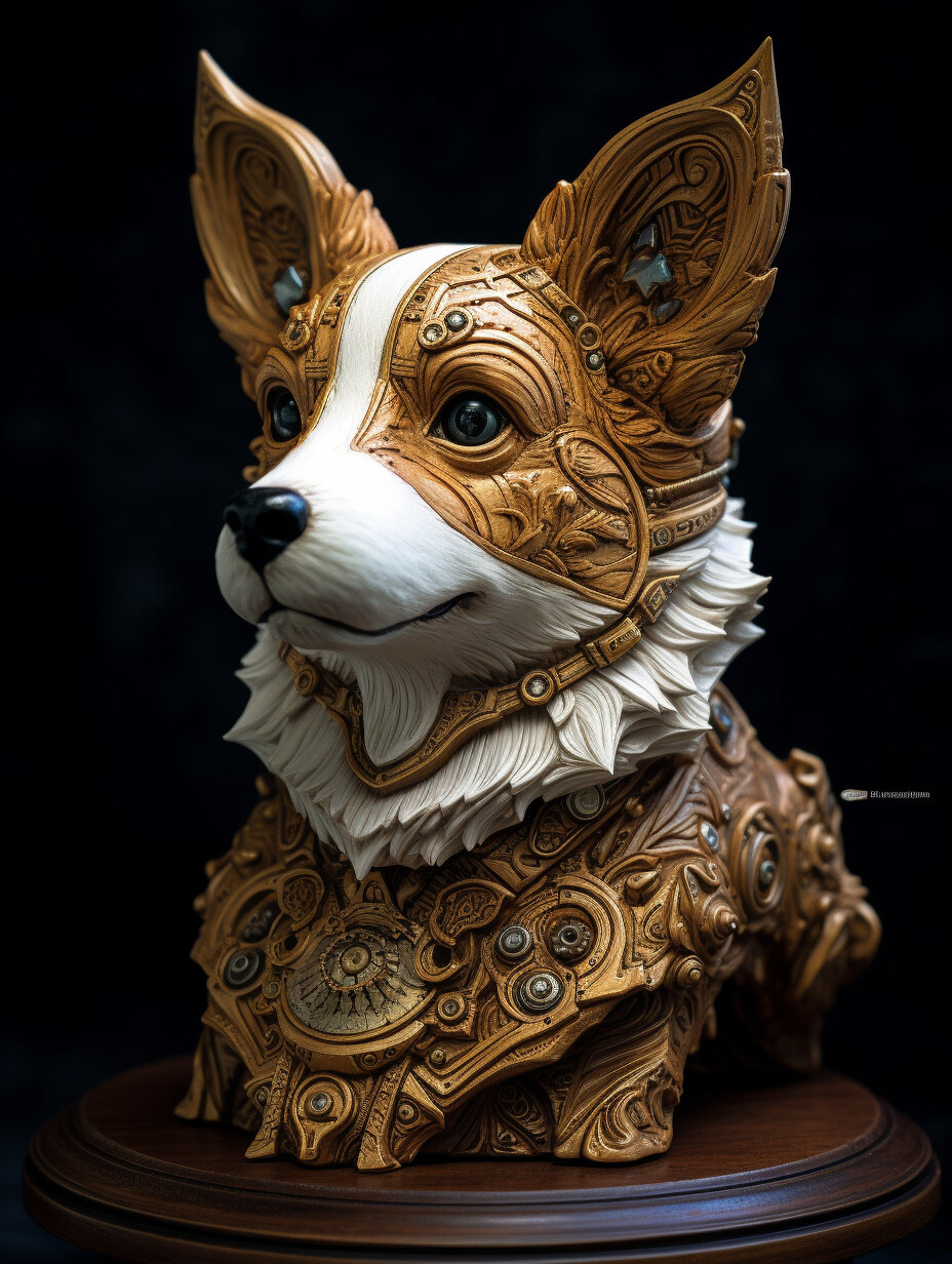 ArtStation - Animals of Wood carved